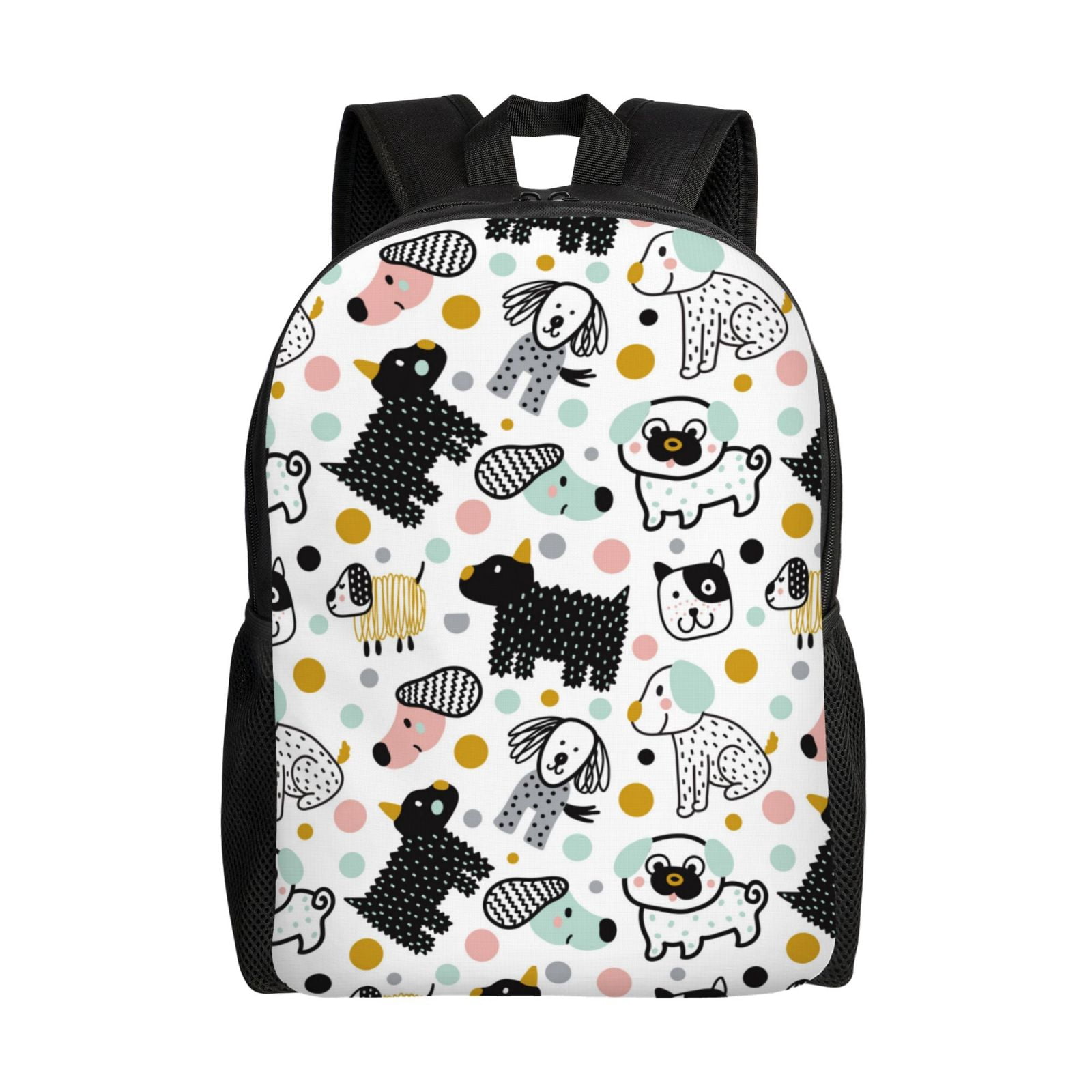 Honeii Funny Puppy Print Laptop Backpack for Work, College, Travel ...