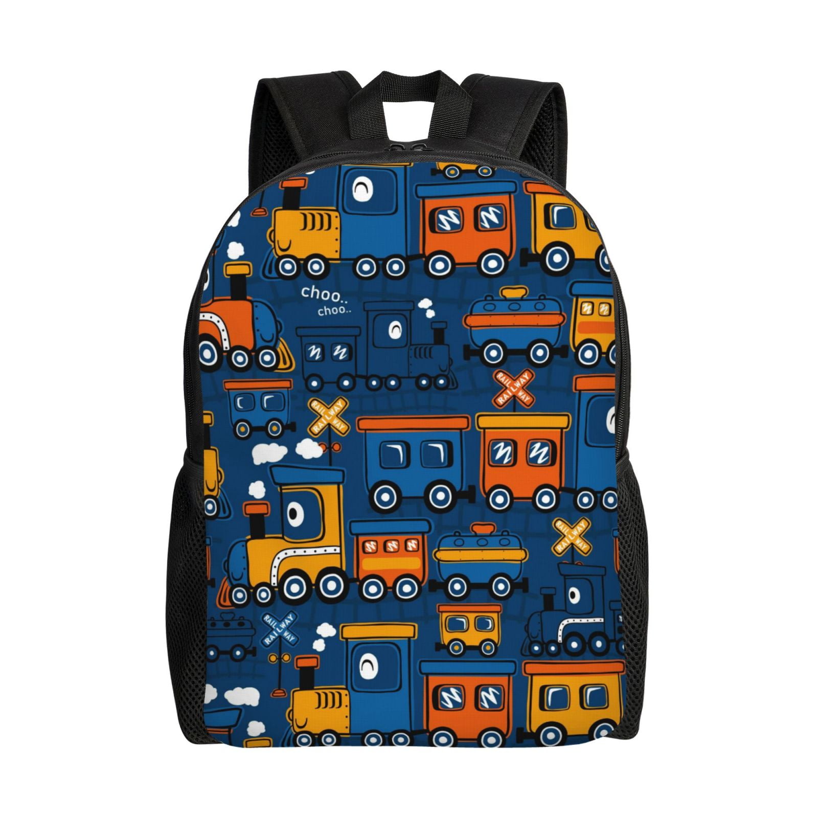 Honeii Funny Steam Train Print Laptop Backpack for Work, College ...