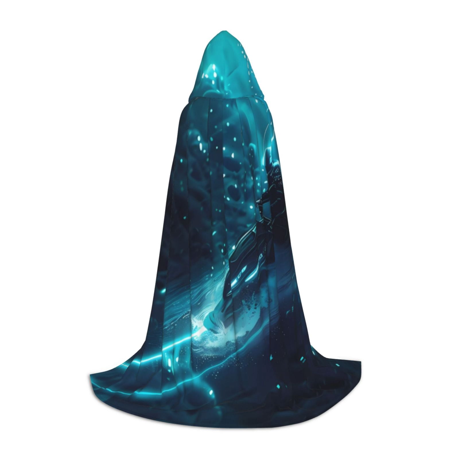 Honeii Futuristic Jet Ski Adventure Print Poncho Cape, Cloak Coat ...