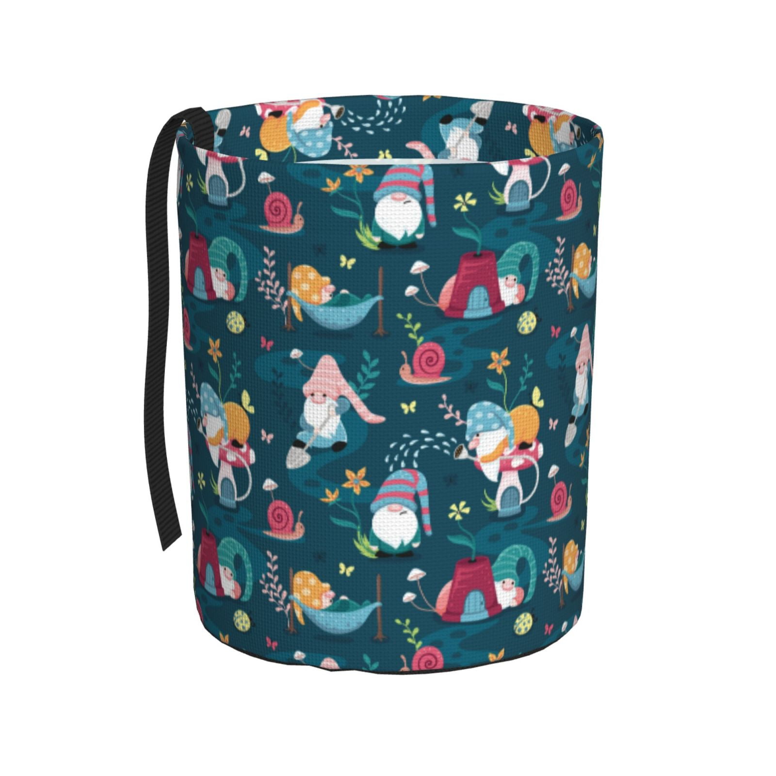 Honeii Garden Gnomes In Flower Print Waterproof Car Trash Can ...