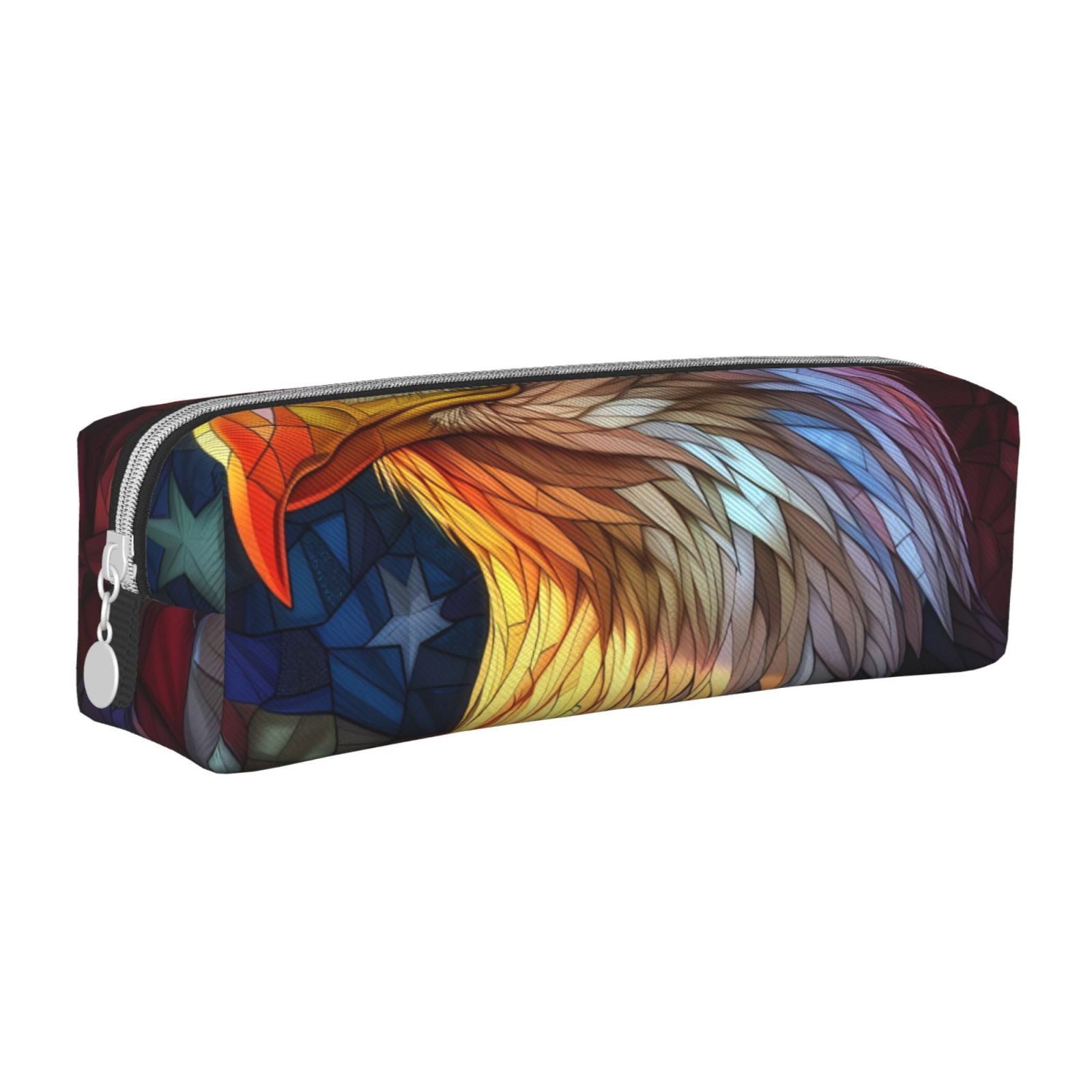 Honeii Geometric American Bald Eagle Pattern Pencil Case, Pencil Pouch ...