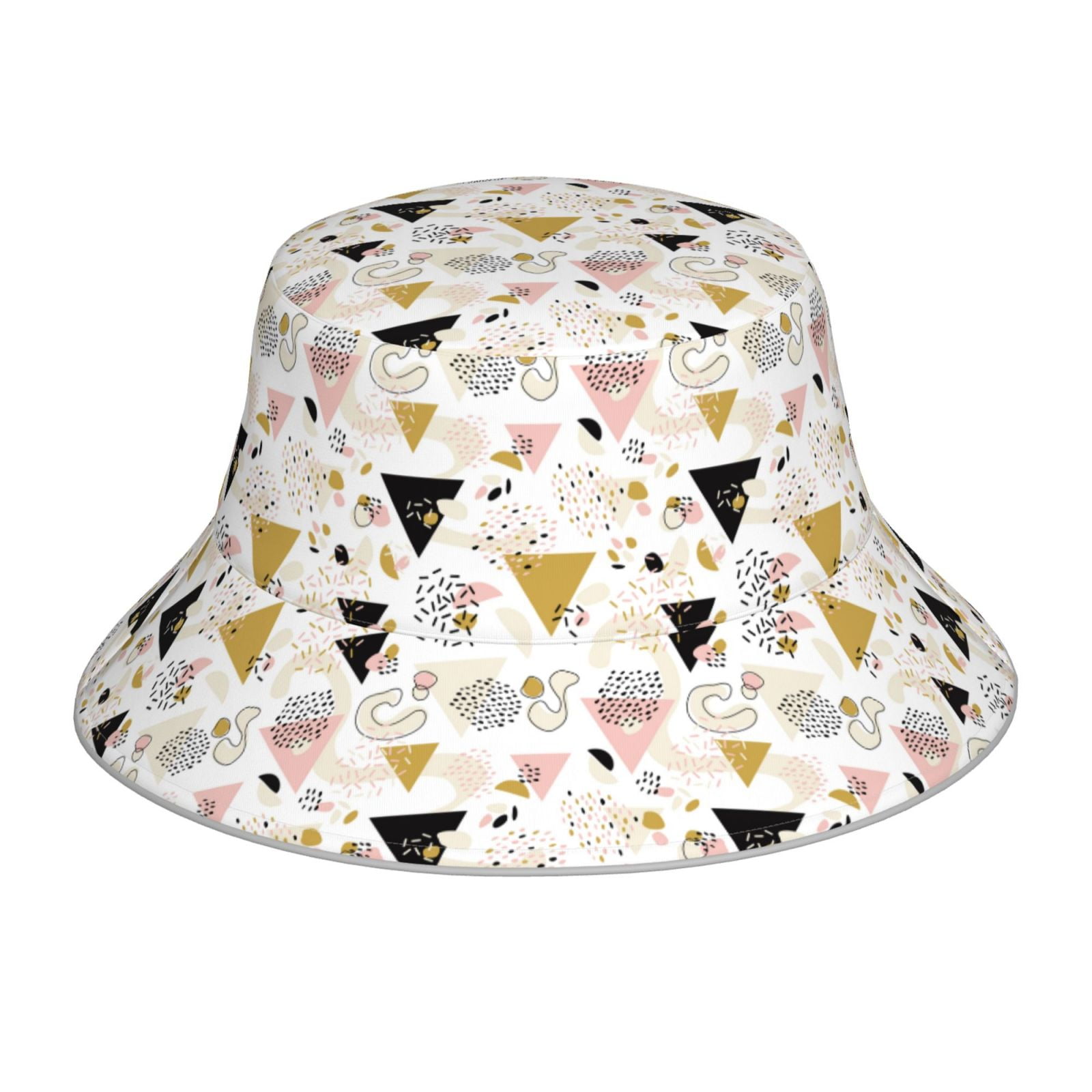 Honeii Geometric Triangle for Unisex Bucket Hat Waterproof Rain Hat ...