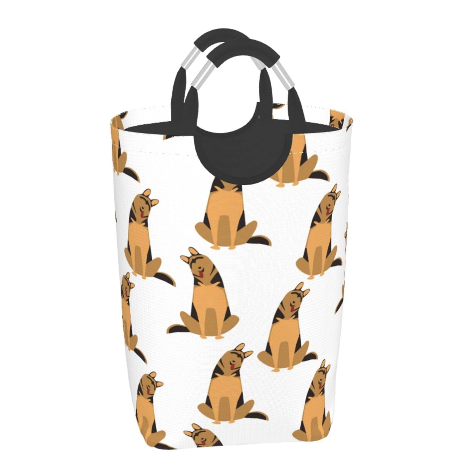 Honeii German Shepherd Dog Print Laundry Hamper Collapsible Laundry ...