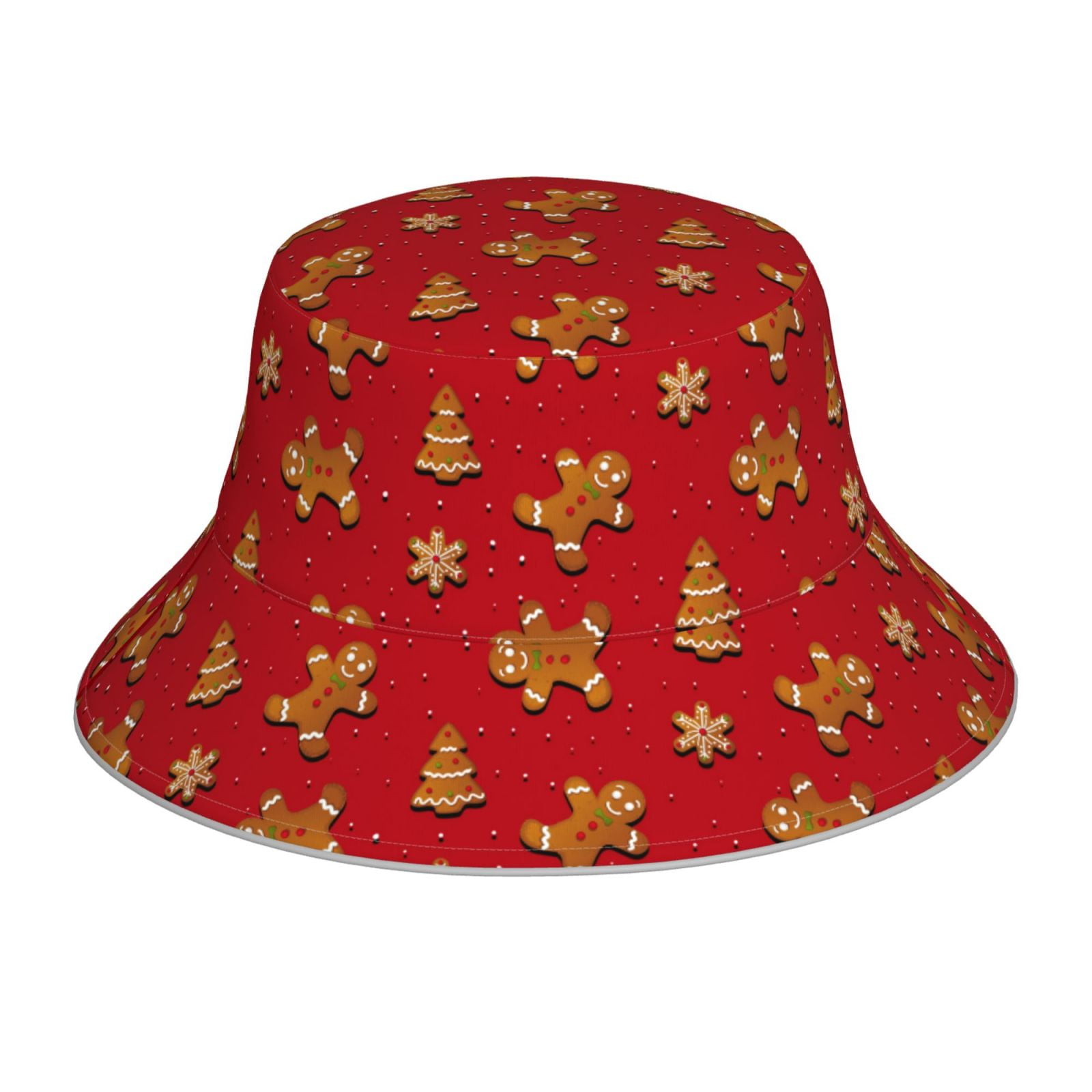 Honeii Gingerbread Man for Unisex Bucket Hat Waterproof Rain Hat ...