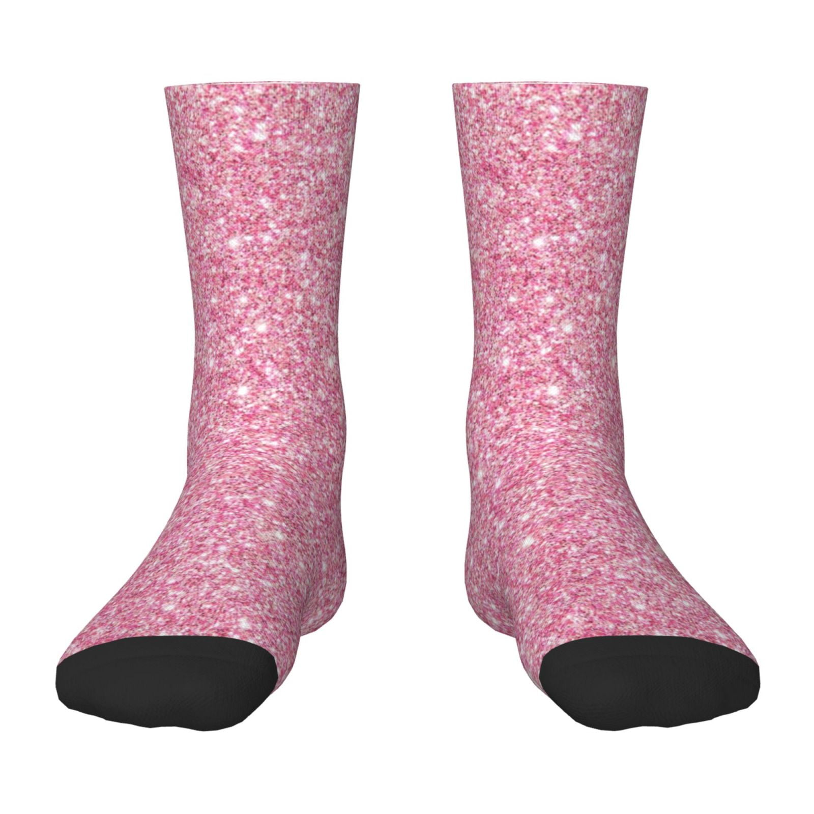 Honeii Glitter Print Children's Colorful Socks,Unisex Kids and Toddlers' Cushioned Sock,Kids ...