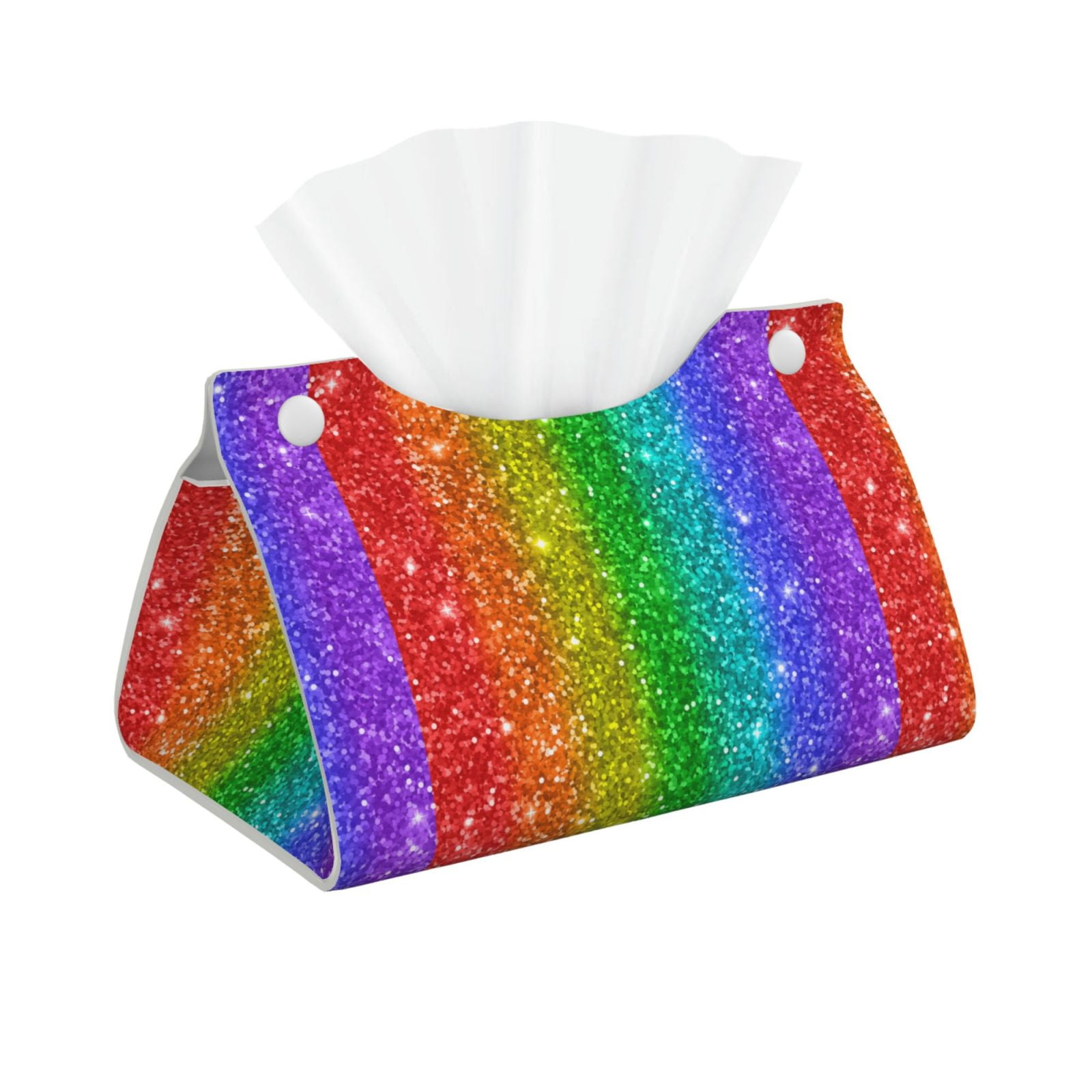 Honeii Glitter Rainbow for Tissue Box Cover/Holder - Covers Rectangular ...
