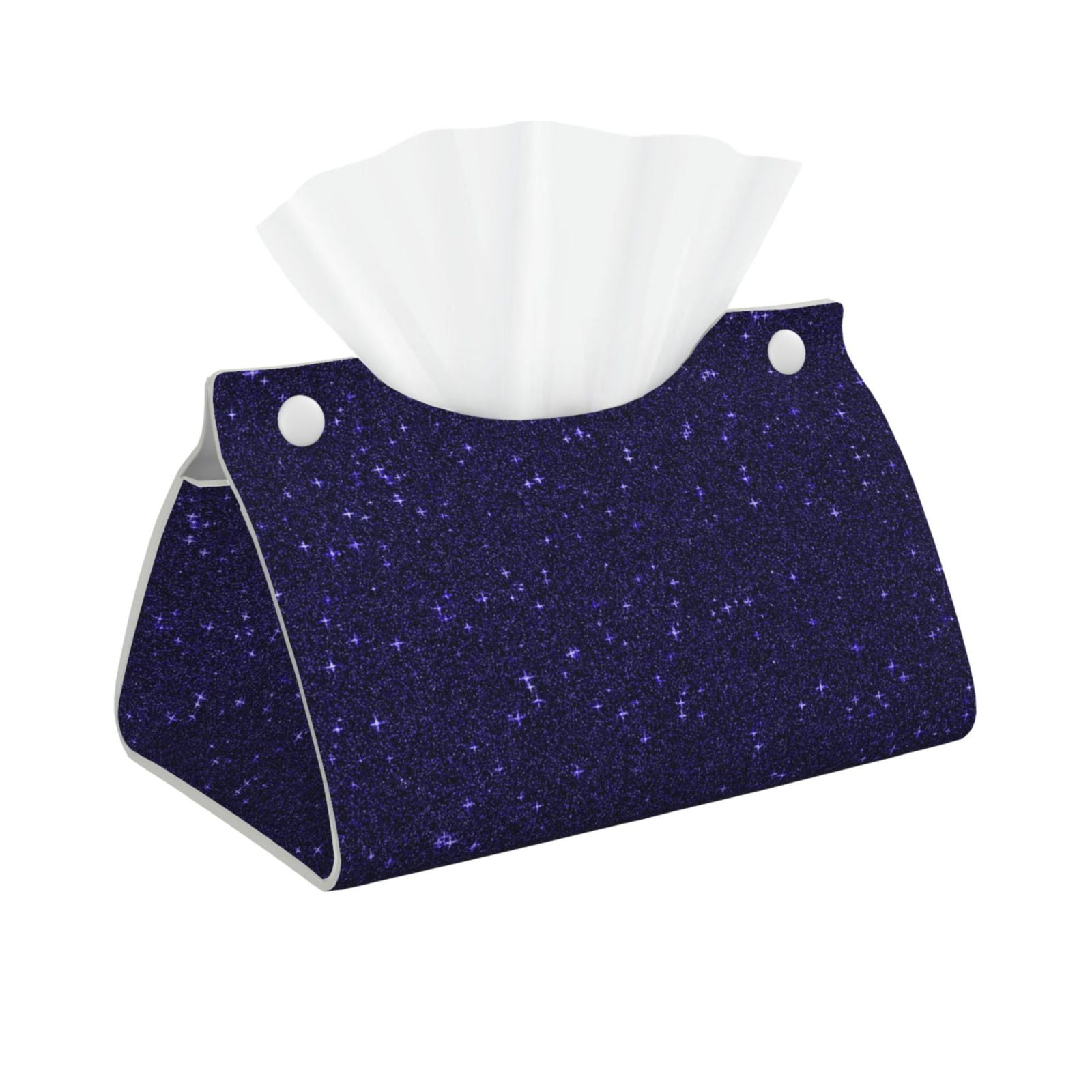 Honeii Glittering Purple Starfield for Tissue Box Cover/Holder - Covers ...