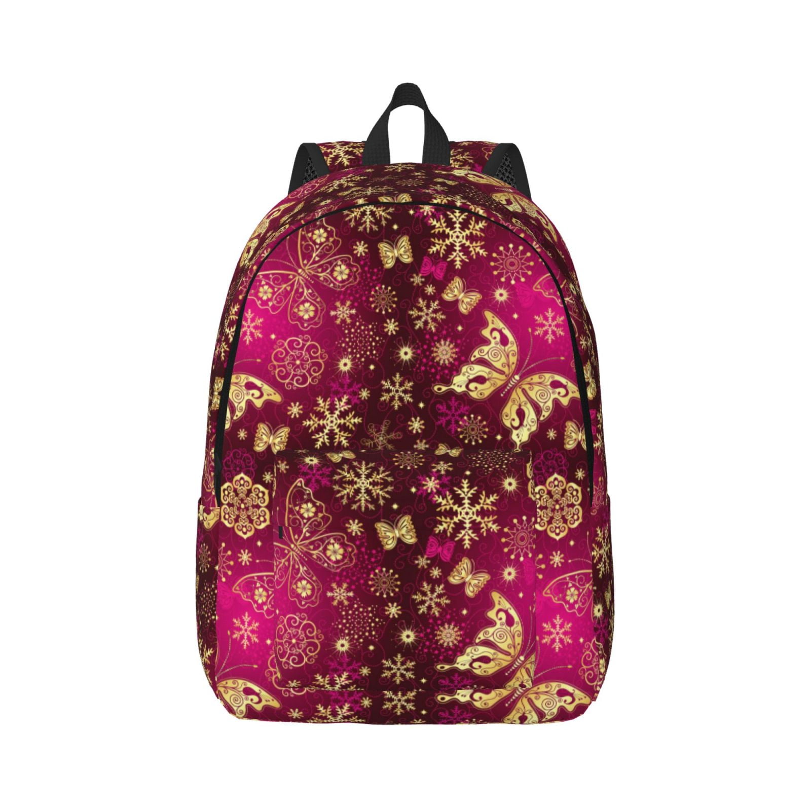 Honeii Golden Snowflakes And And Butterflies Print Canvas College ...