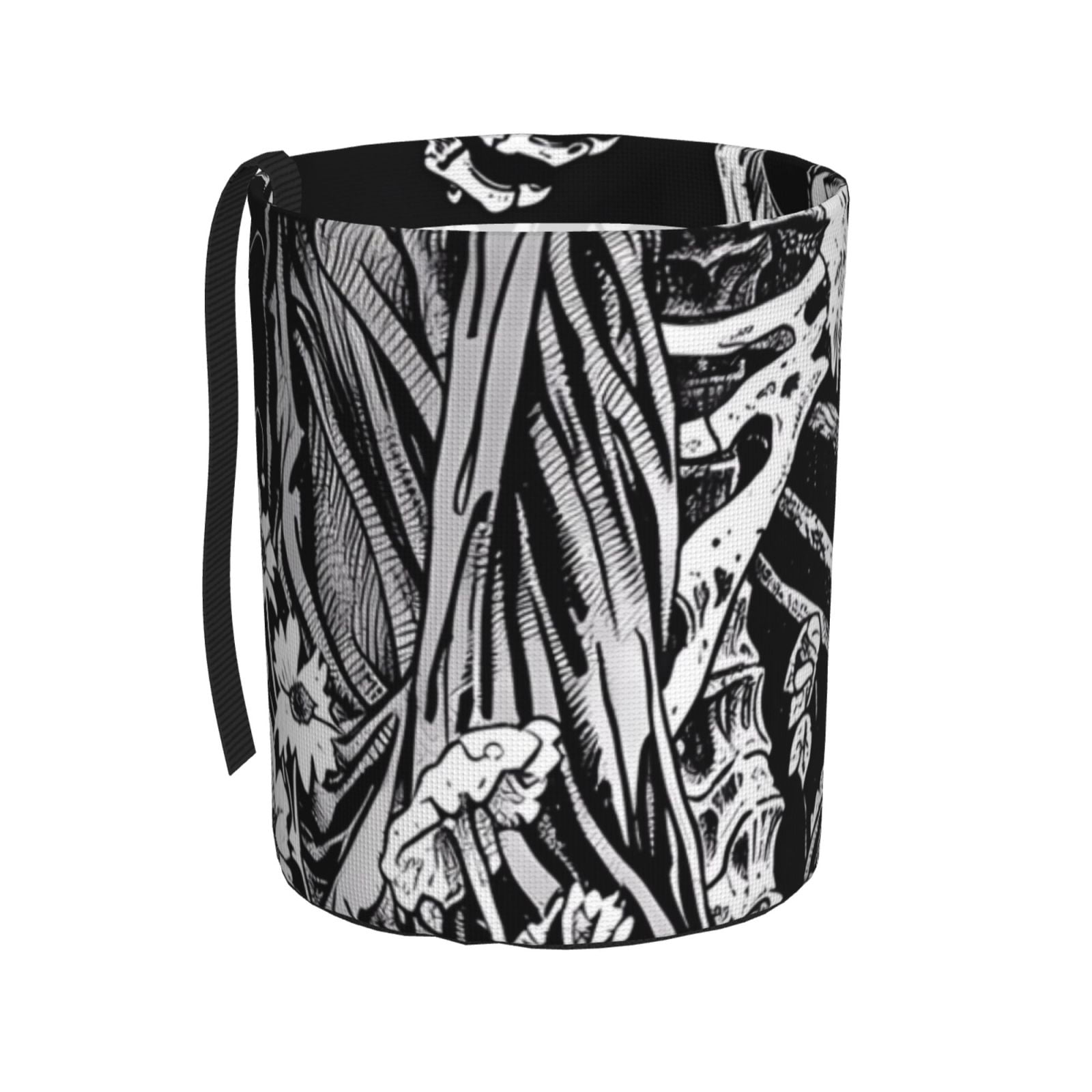 Honeii Gothic Skull Floral Art Print Waterproof Car Trash Can ...