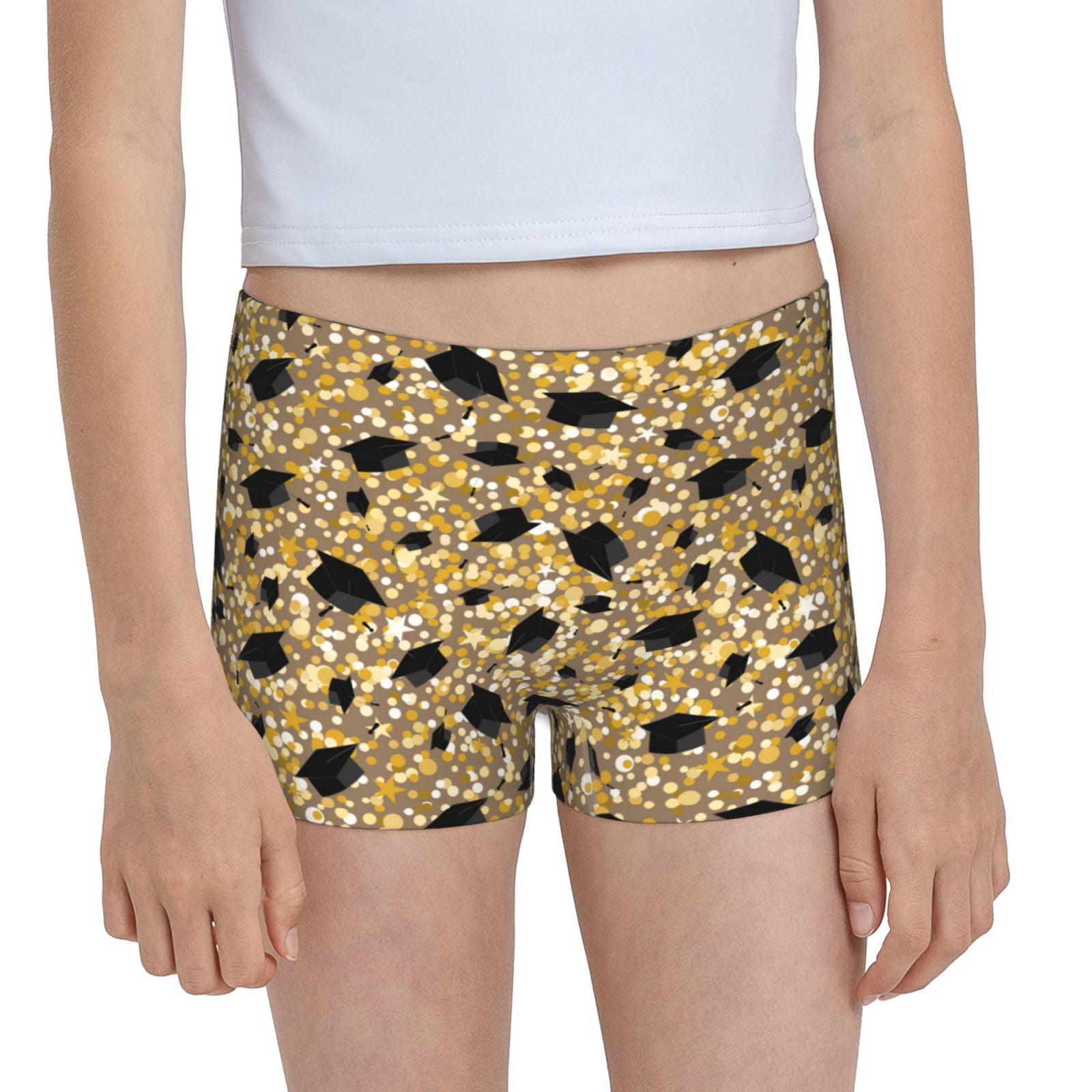 Honeii Graduation Hats3 Print 100% Cotton Boxer Briefs, Girls' Panties ...