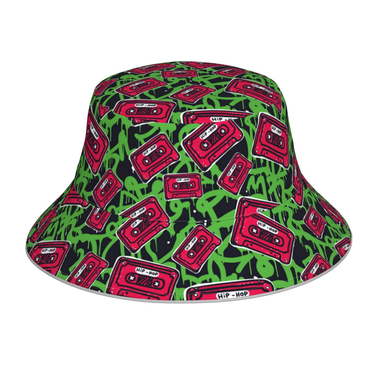 Honeii Graffiti Tape for Unisex Bucket Hat Waterproof Rain Hat ...