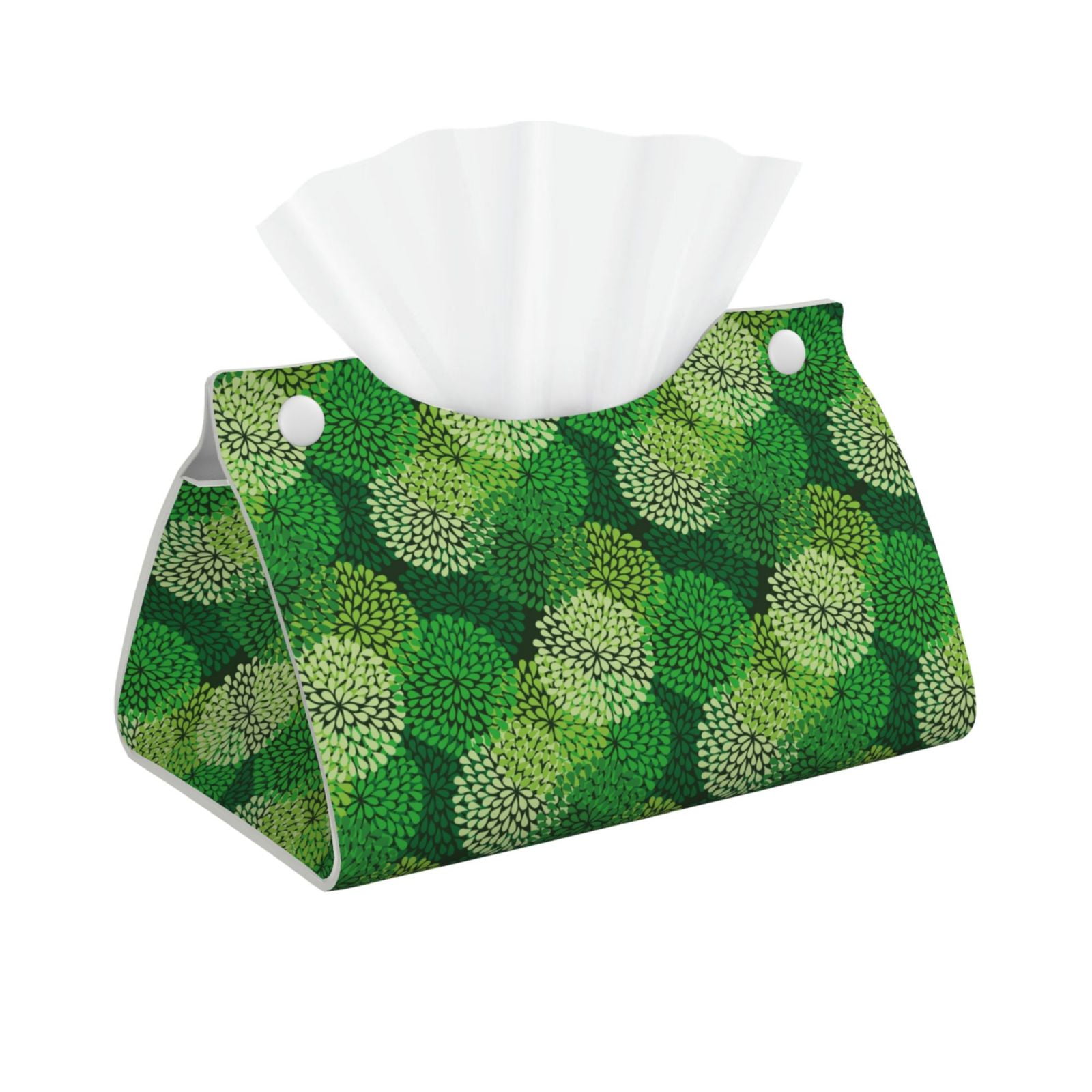 Honeii Green Flower for Tissue Box Cover/Holder - Covers Rectangular ...