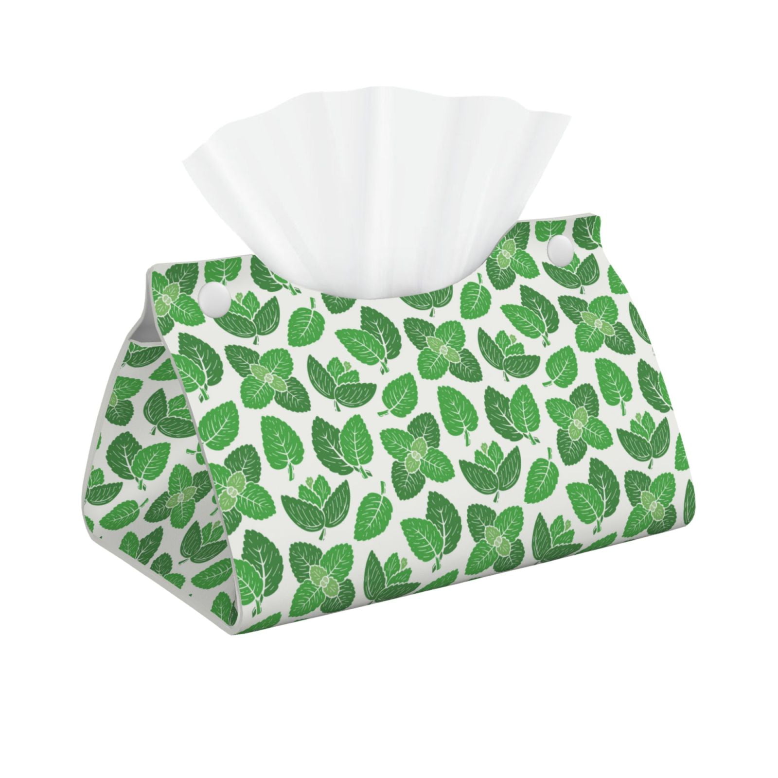 Honeii Green Leaves for Tissue Box Cover/Holder - Covers Rectangular ...