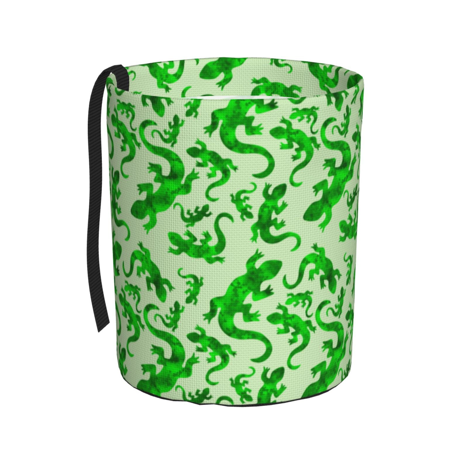 Honeii Green Lizard Print Waterproof Car Trash Can,Waterproof Portable ...