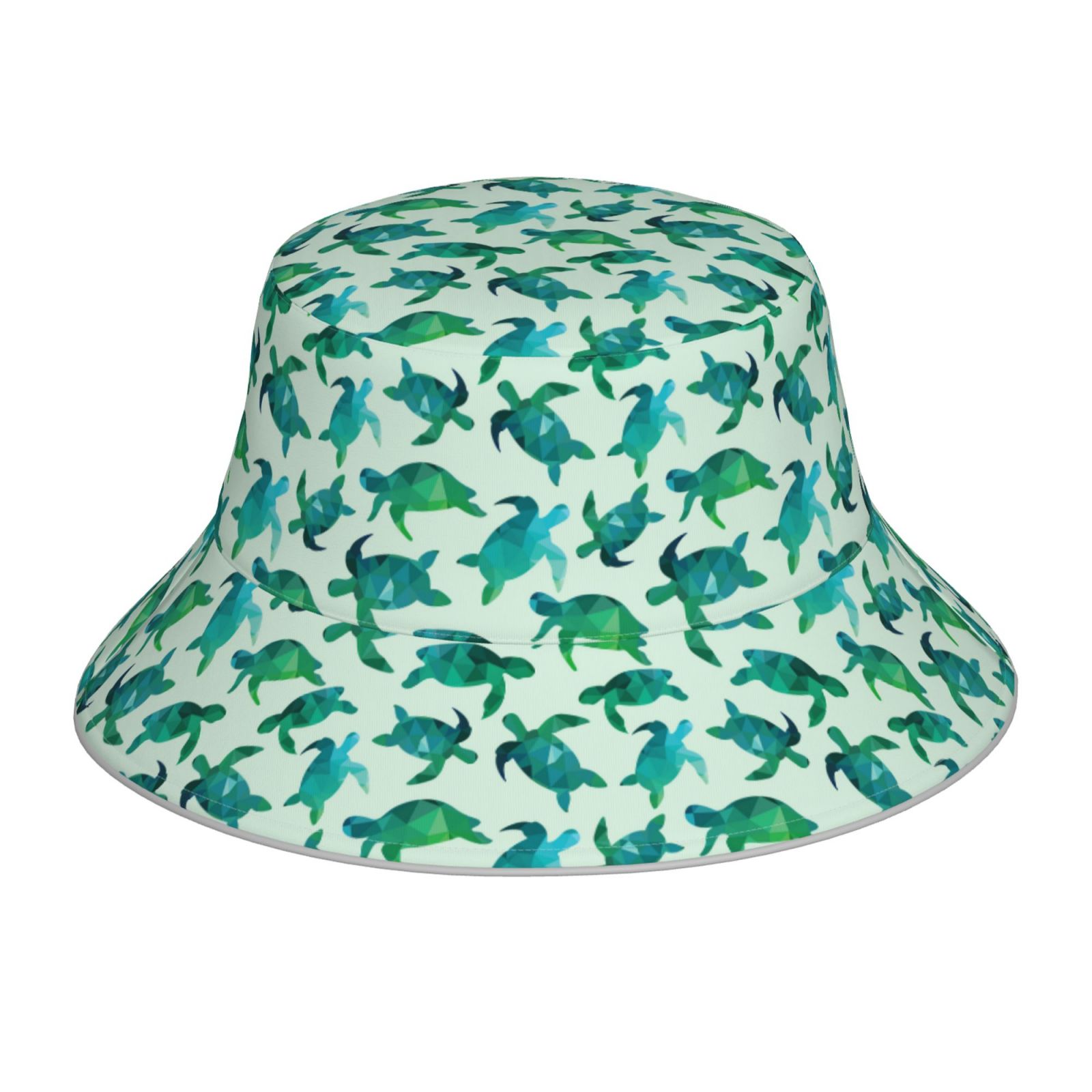 Honeii Green Sea Turtle for Unisex Bucket Hat Waterproof Rain Hat ...