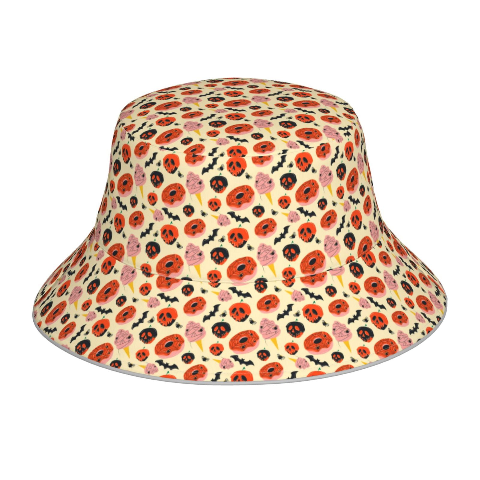 Honeii Halloween Donut for Unisex Bucket Hat Waterproof Rain Hat ...