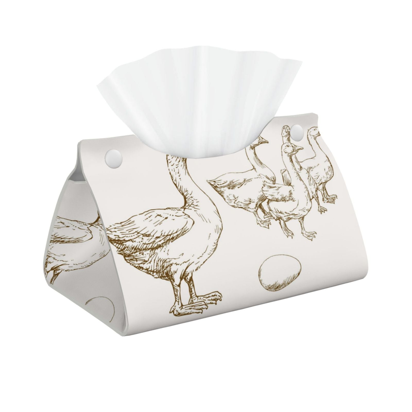Honeii Hand Drawn Goose for Tissue Box Cover/Holder - Covers ...