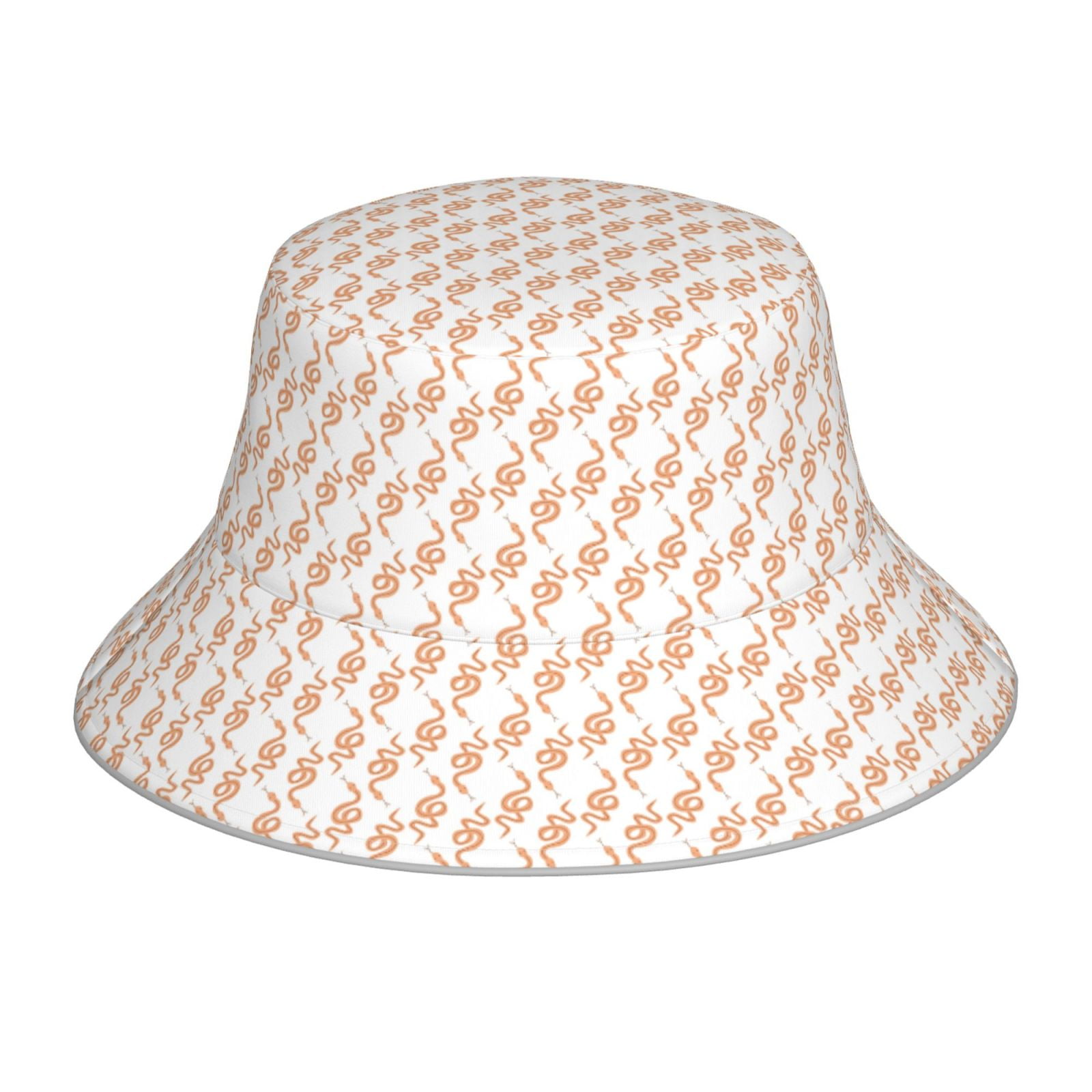 Honeii Hand Drawn Snake for Unisex Bucket Hat Waterproof Rain Hat ...