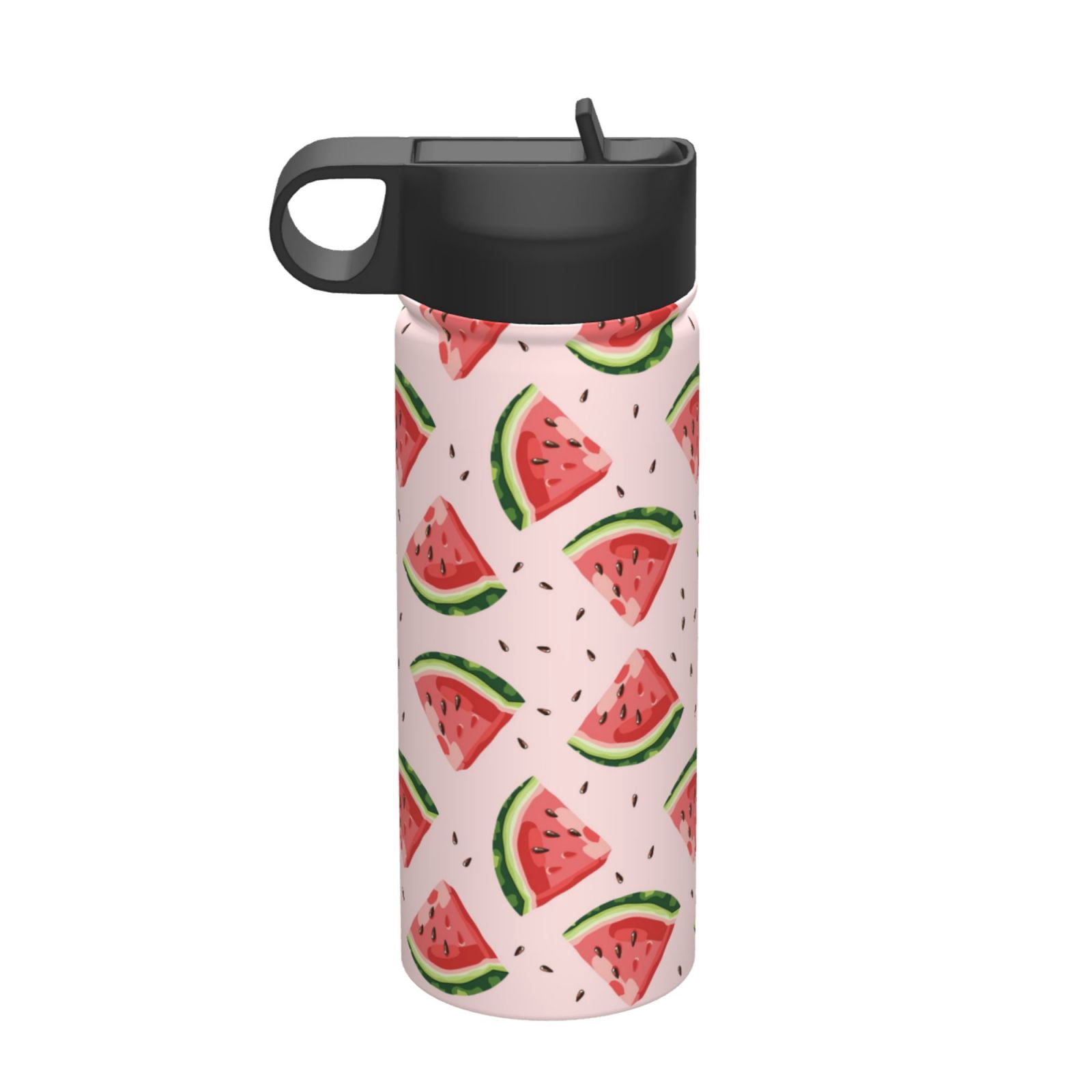 Honeii Hand Drawn Watermelon Print 18 oz Insulated Water Bottle with ...