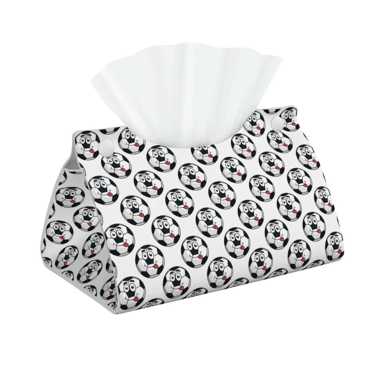 Honeii Happy Football for Tissue Box Cover/Holder - Covers Rectangular ...