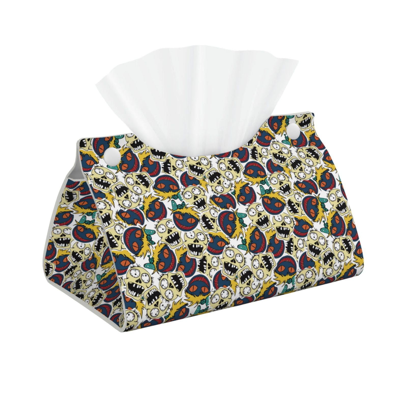 Honeii Happy Skeleton for Tissue Box Cover/Holder - Covers Rectangular ...