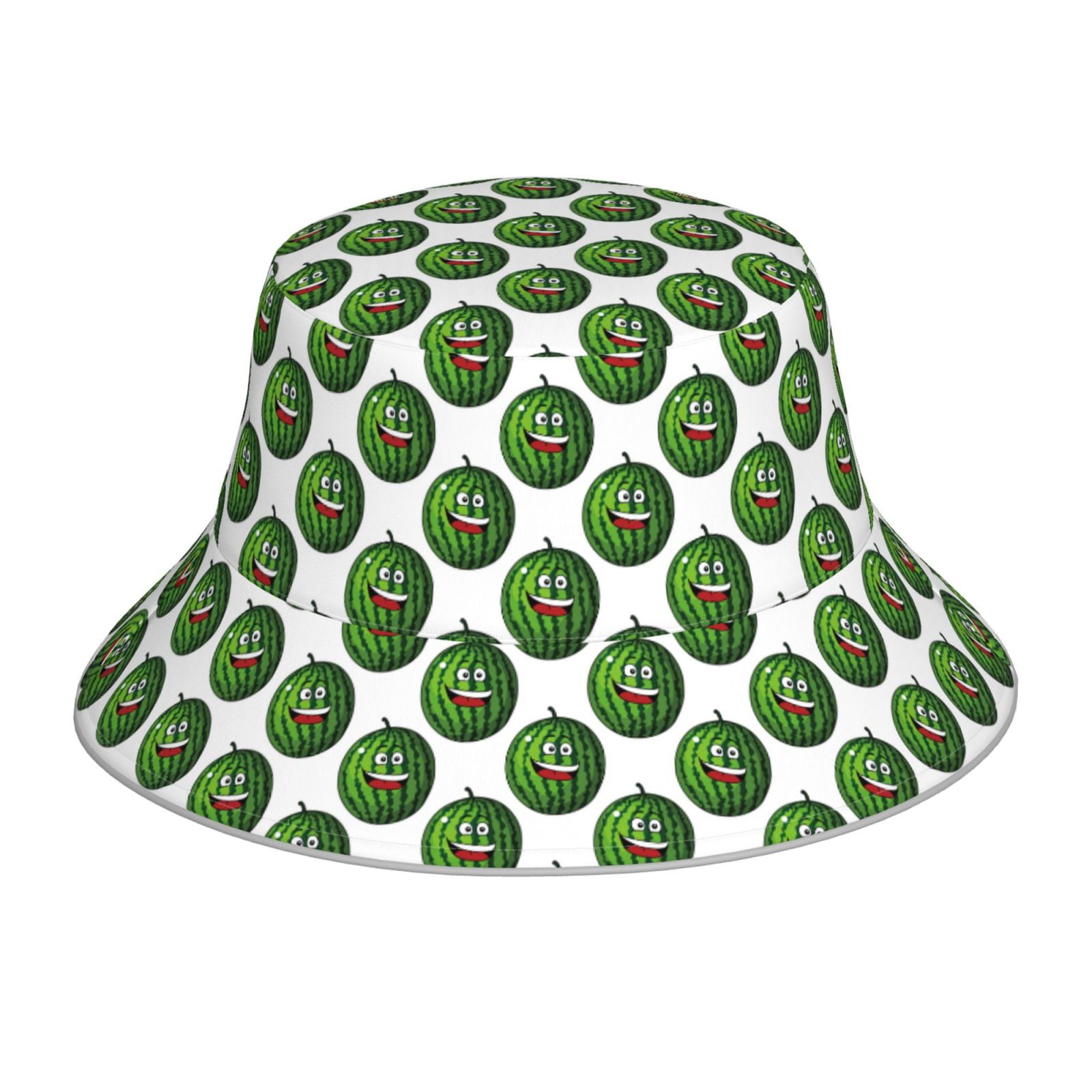 Honeii Happy Watermelon for Unisex Bucket Hat Waterproof Rain Hat ...