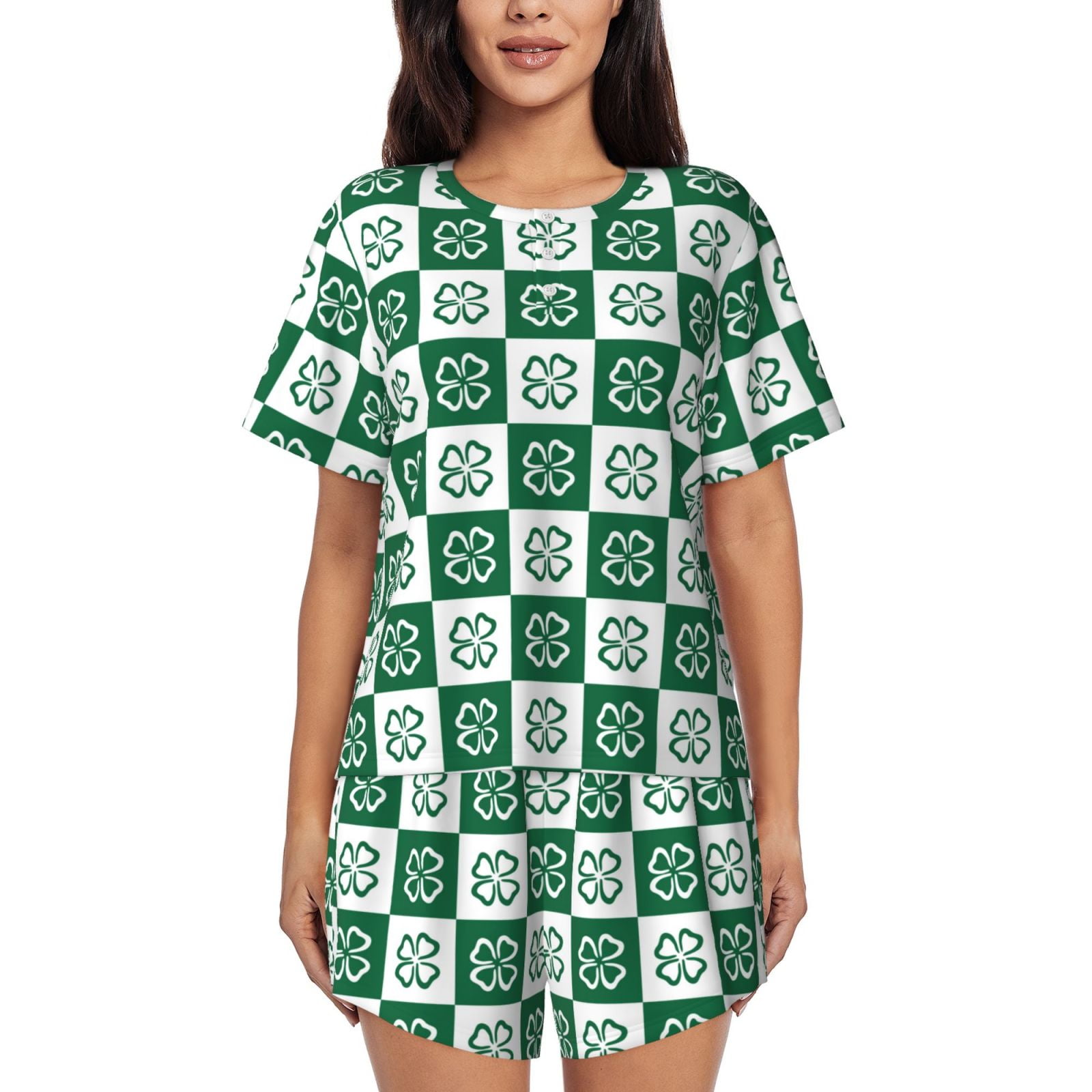 Honeii Happy saint Patricks day for Women's Summer Pajama Set ,Soft ...