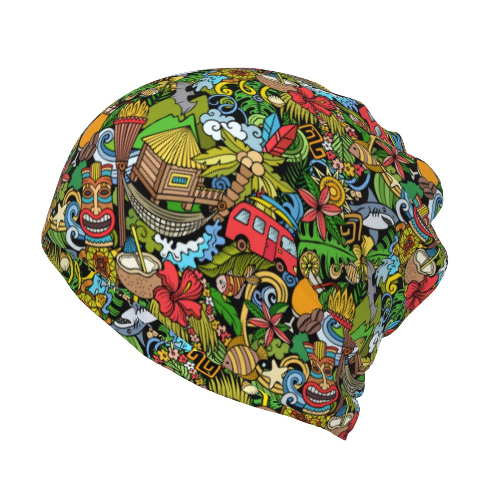 Honeii Hawaiian Culture Symbols 1 Print Winter Beanie Daily Hat ...