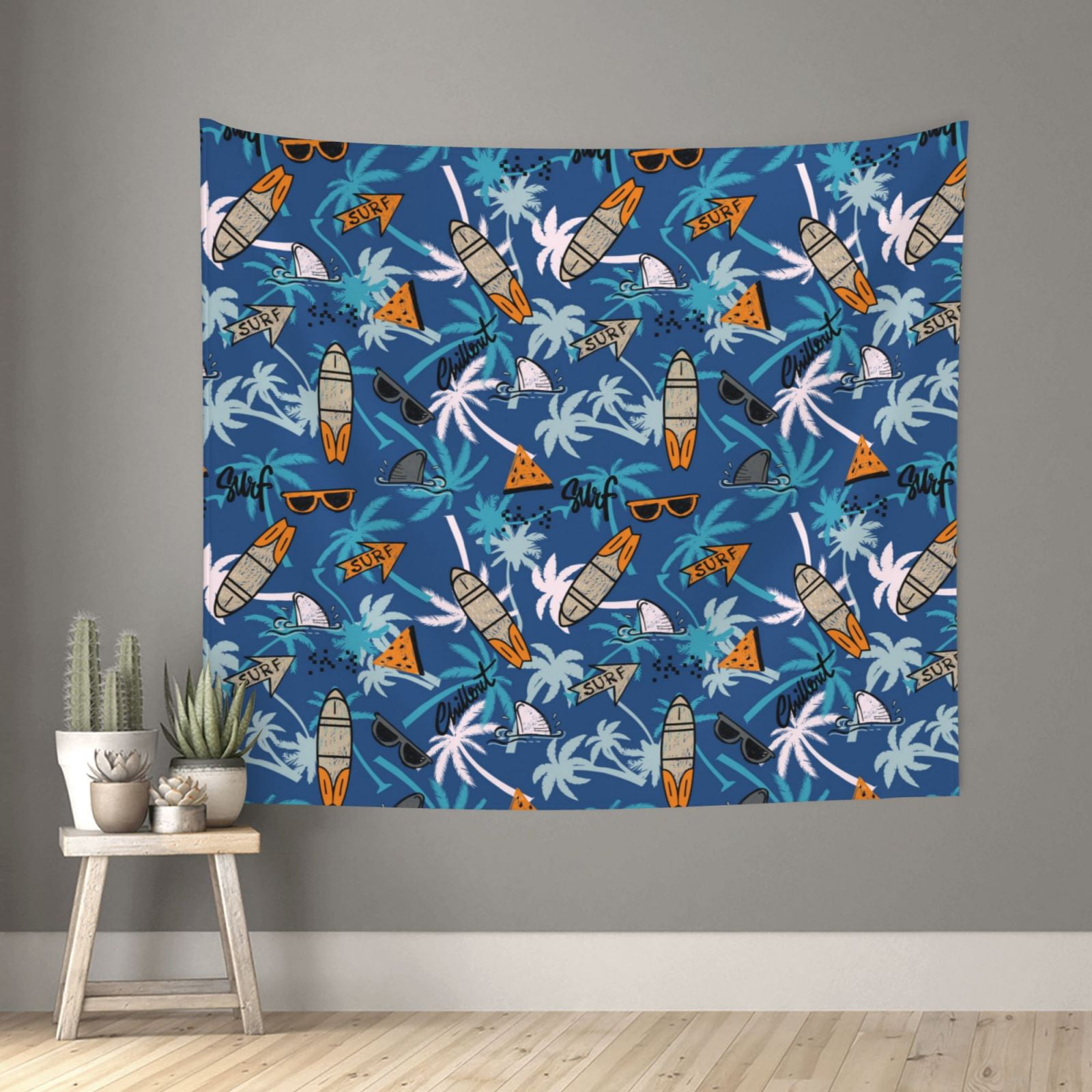 Honeii Hawaiian Style print Tapestry for Bedroom, Tapestry Wall ...