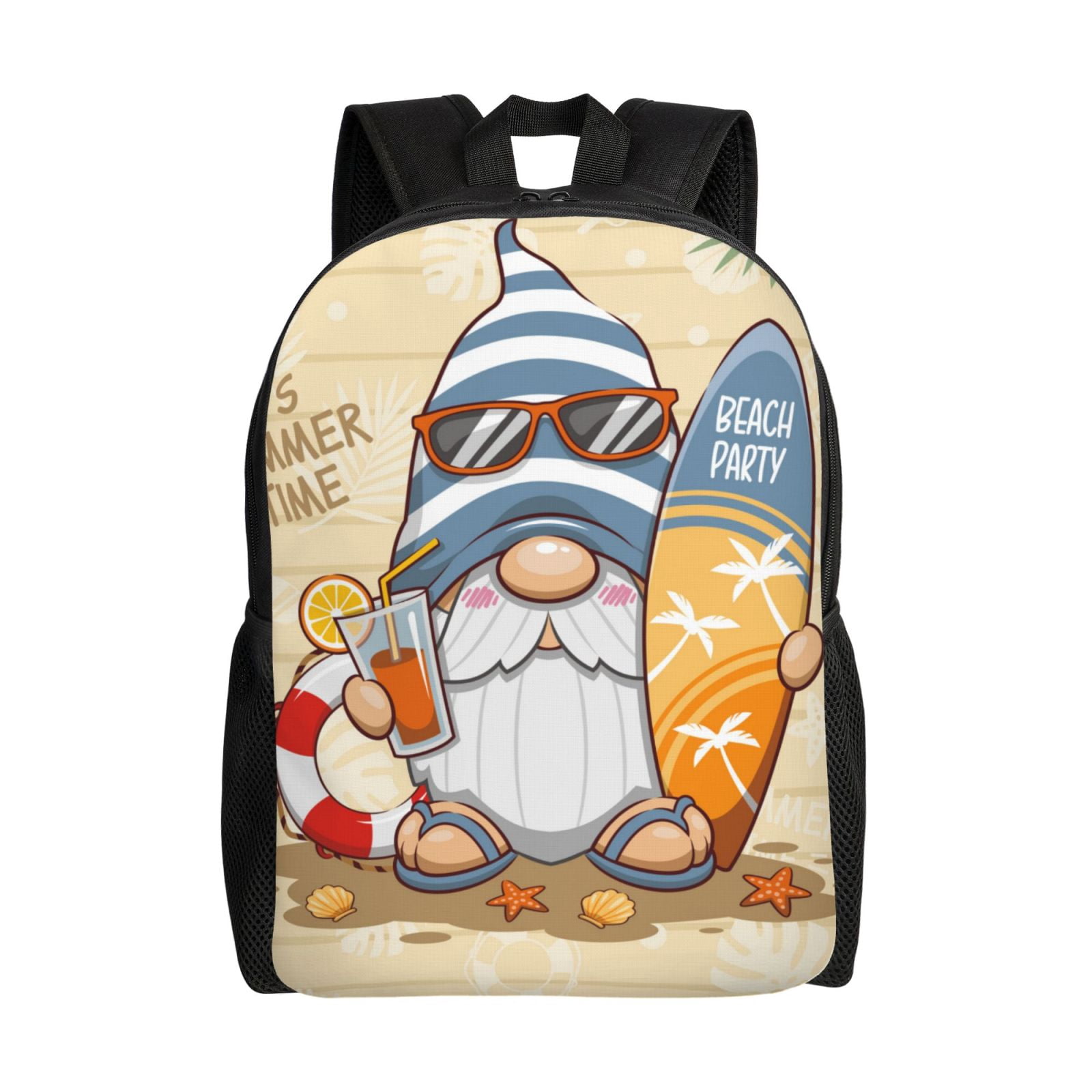 Honeii Hello Summer Cute Gnome Print Laptop Backpack for Work, College ...