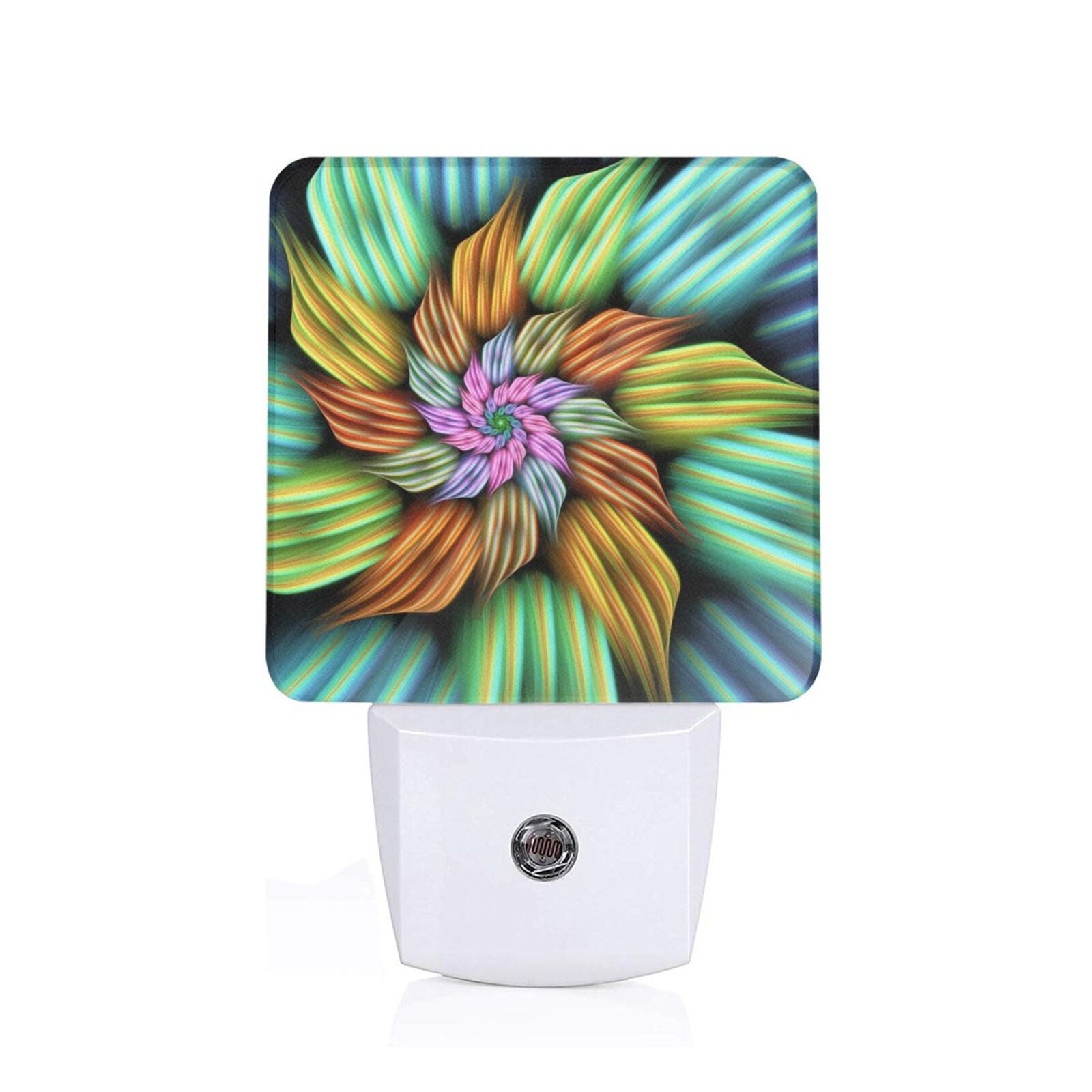 Honeii Hippie Style Print LED Night Light with Light Sensor, Night ...