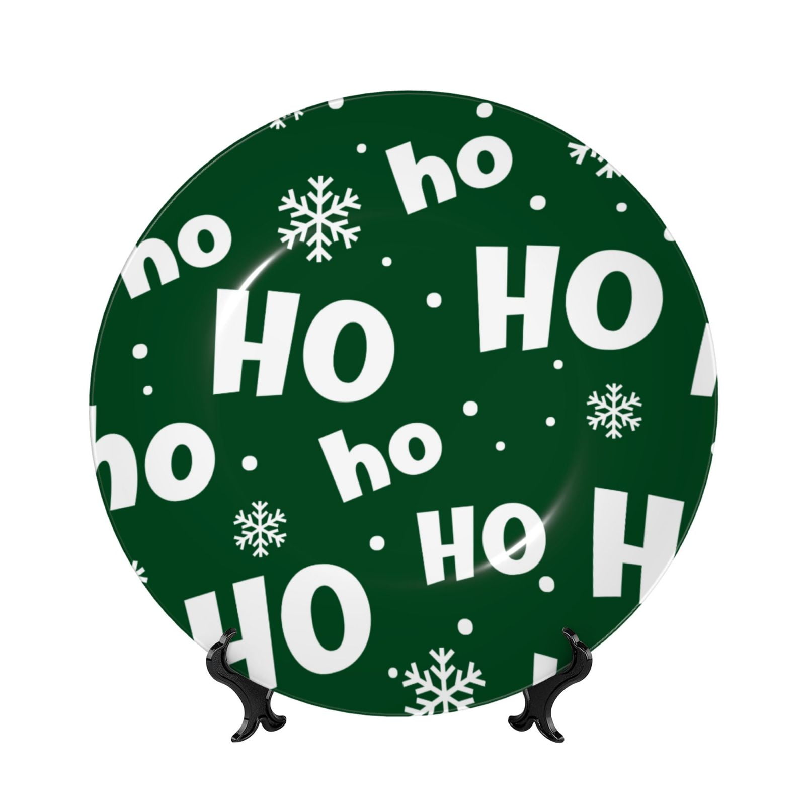 Honeii Ho Ho Ho A Print Elegant Bone China Decorative Plate, Porcelain ...