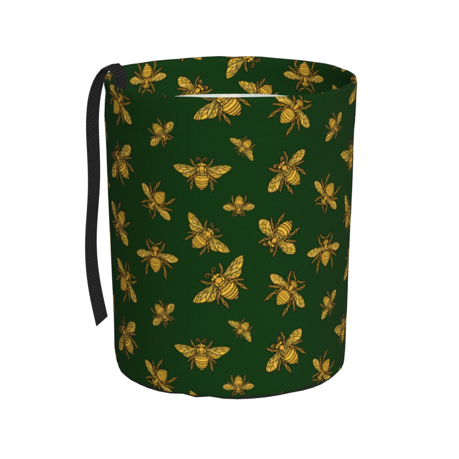 Honeii Hohey Bee Print Waterproof Car Trash Can,Waterproof Portable ...