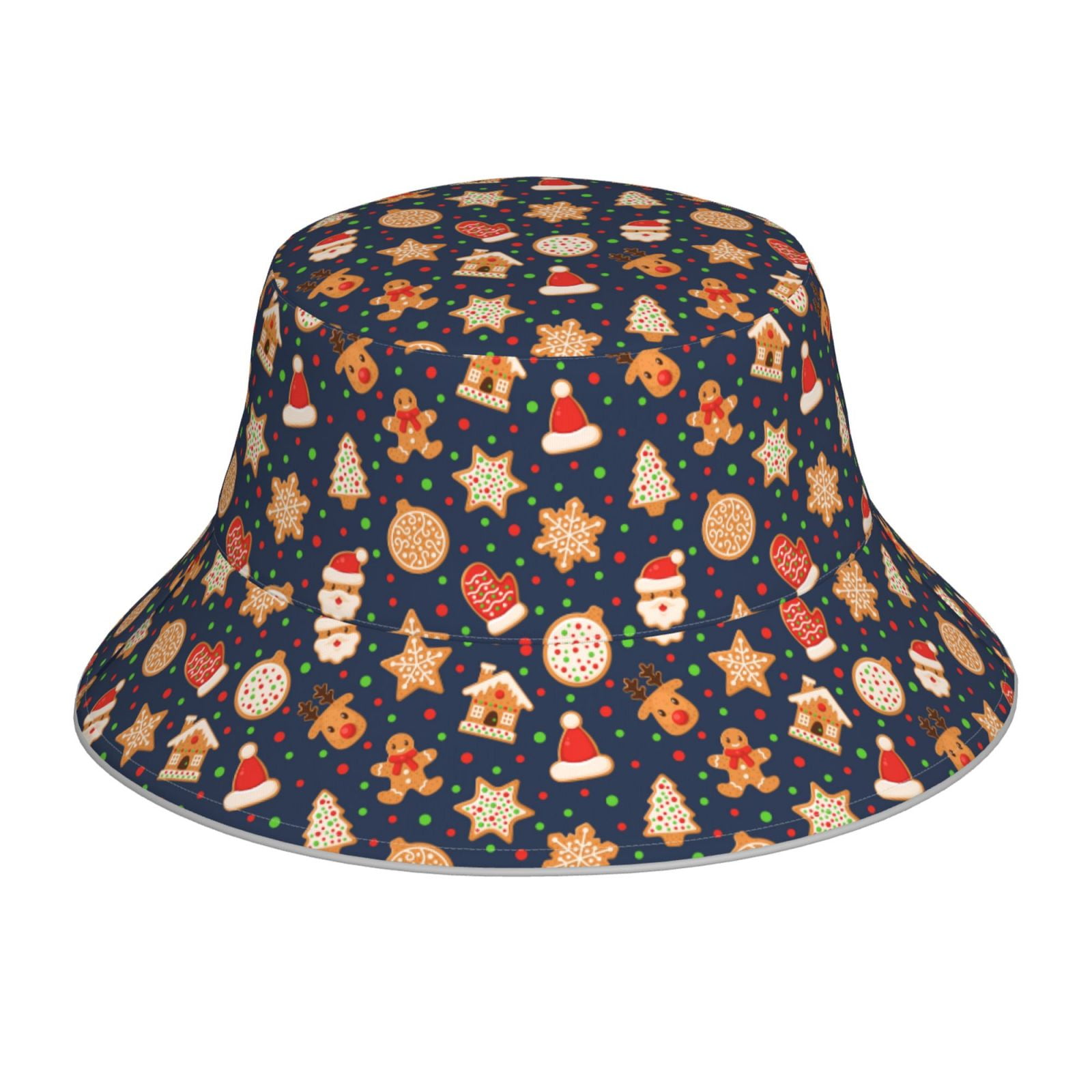 Honeii Holiday Gingerbreads for Unisex Bucket Hat Waterproof Rain Hat ...