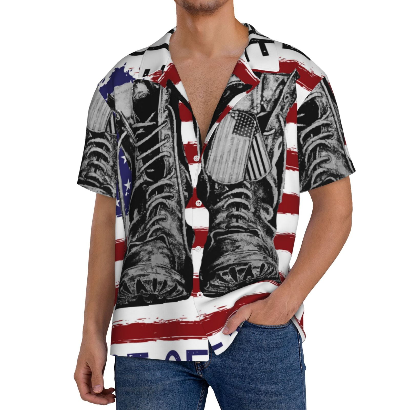 Honeii Home Of The Free Because Of The Brave for Men's Short-Sleeved ...