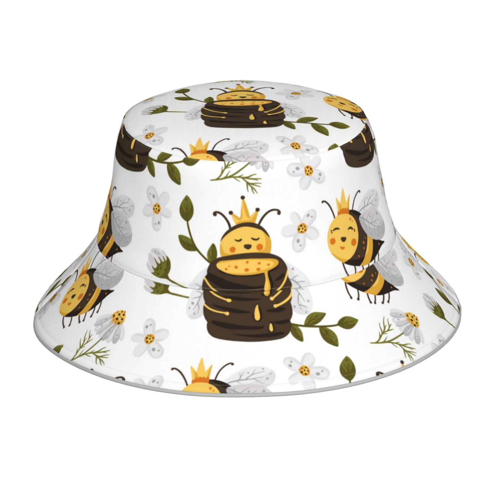 Honeii Honey Bee Insect for Unisex Bucket Hat Waterproof Rain Hat ...