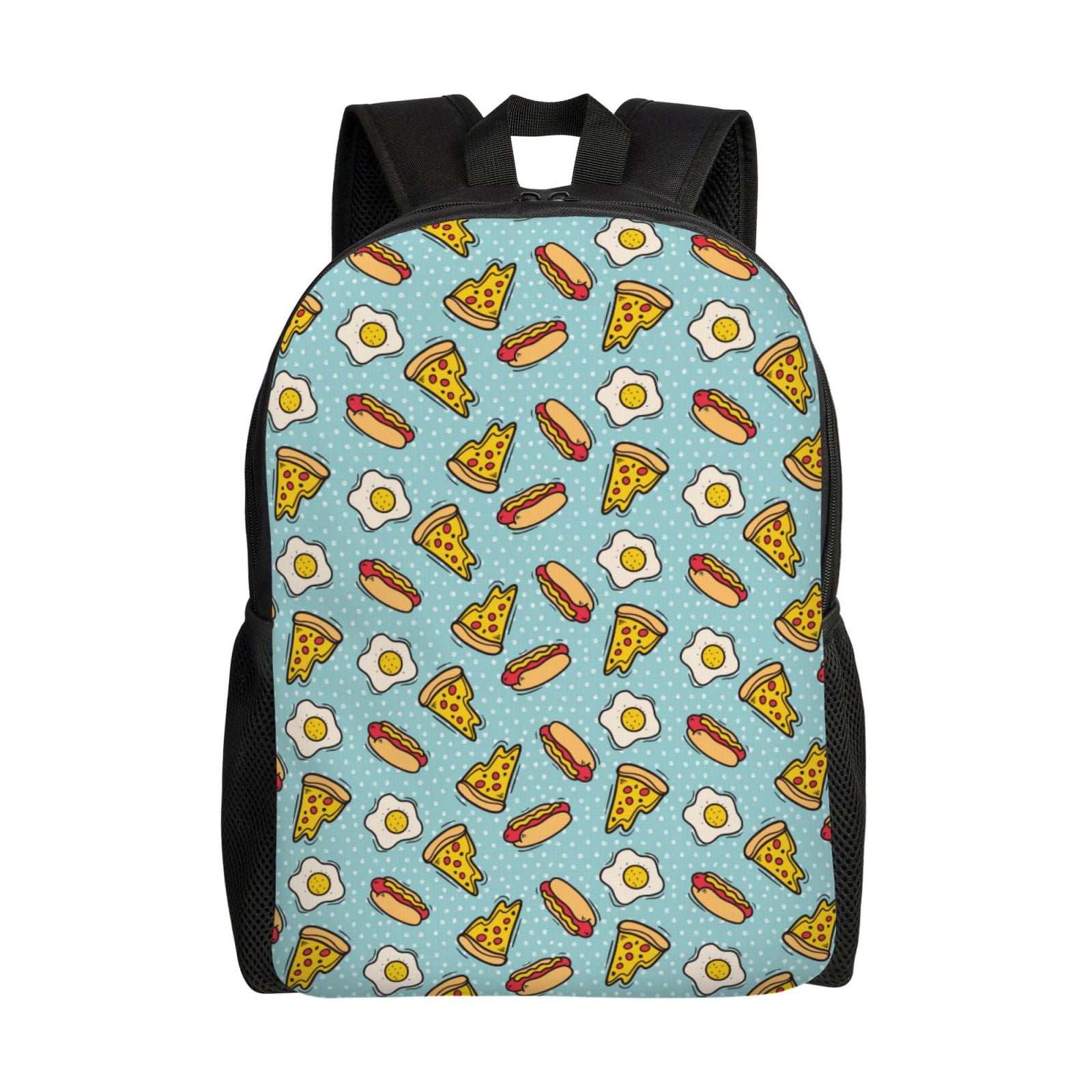 Honeii Hot Dog Pizza Print Laptop Backpack for Work, College, Travel ...