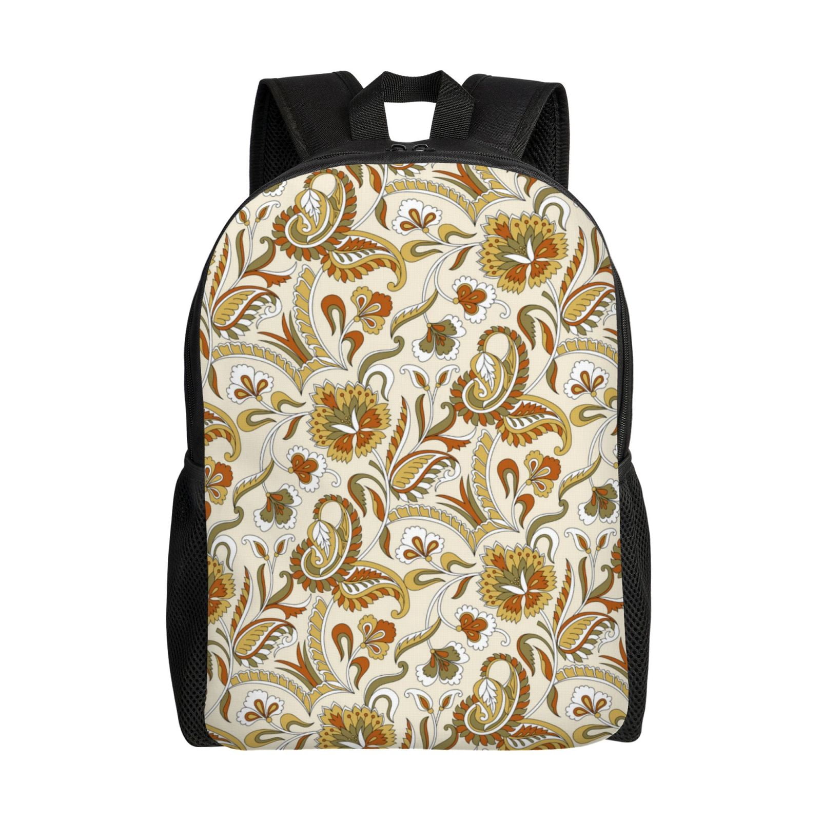 Honeii Indian Paisley Print Laptop Backpack for Work, College, Travel ...