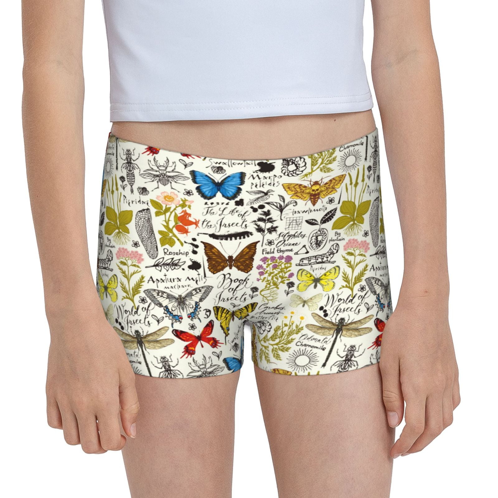 Honeii Insects And Medicinal Herbs Print 100% Cotton Boxer Briefs ...