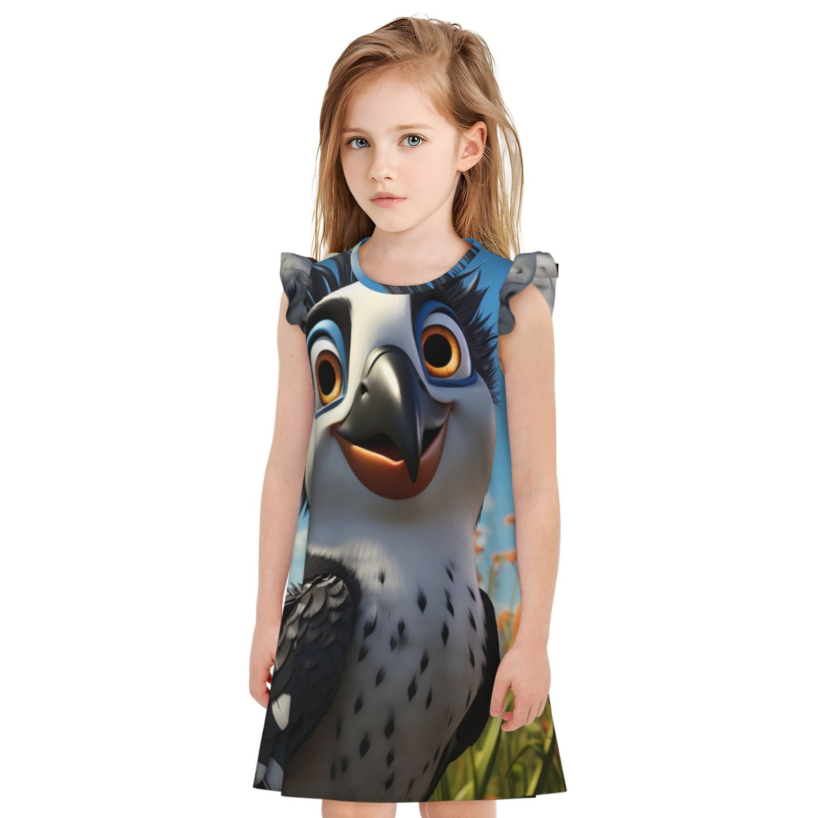 Honeii Joyful Animated Bird Nightgowns Pajama Dresses - Princess ...