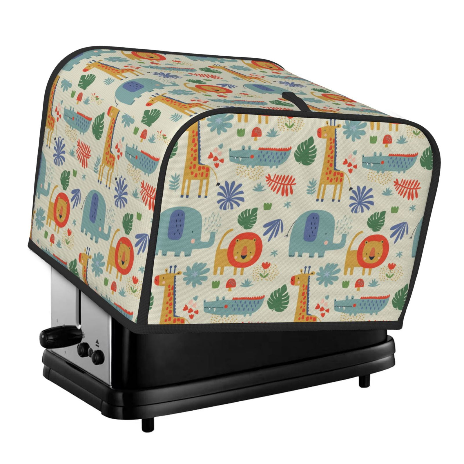 Honeii Jungle Animals Print 4 slice Toaster Cover, Two Slice Toaster ...
