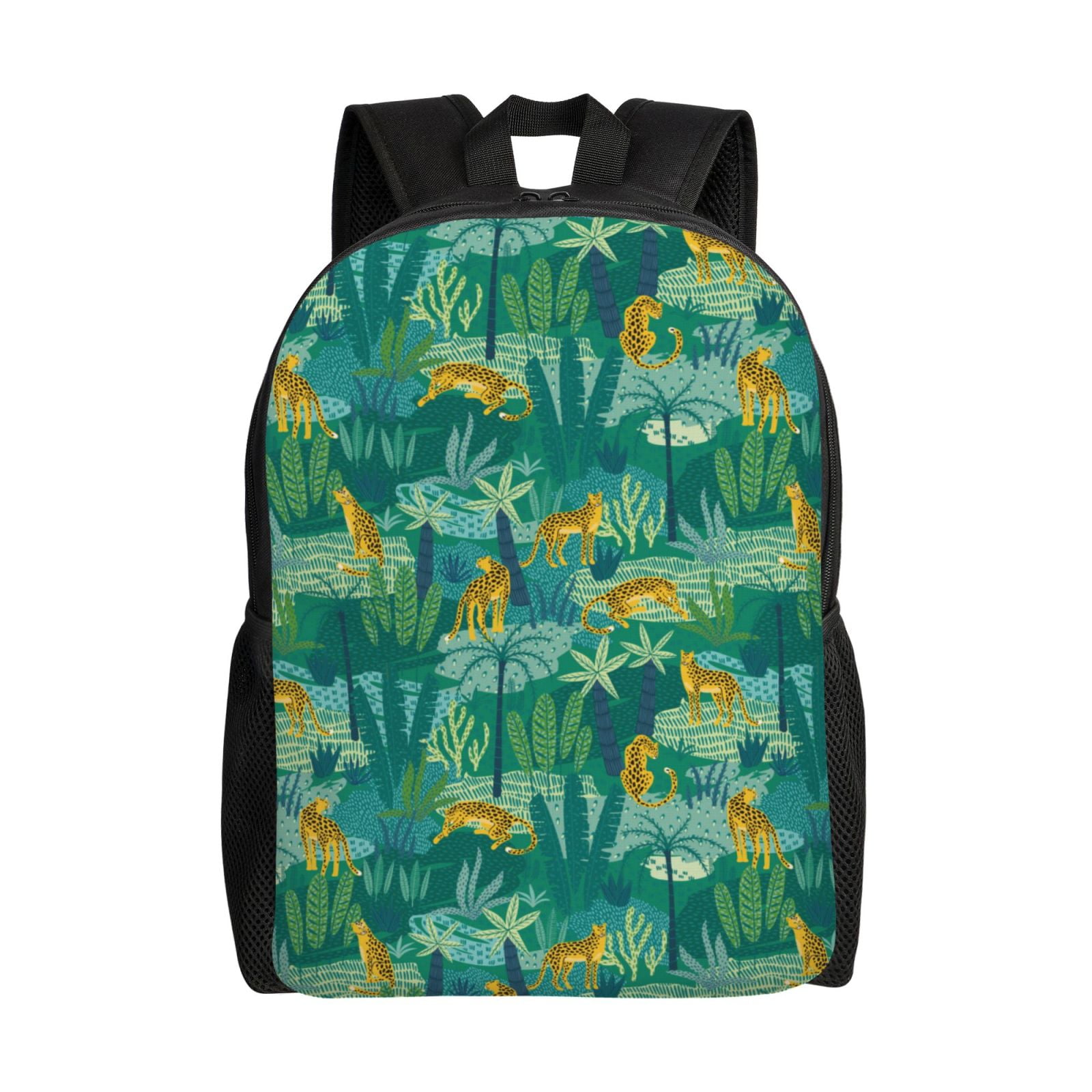 Honeii Jungle Leopard Print Laptop Backpack for Work, College, Travel ...