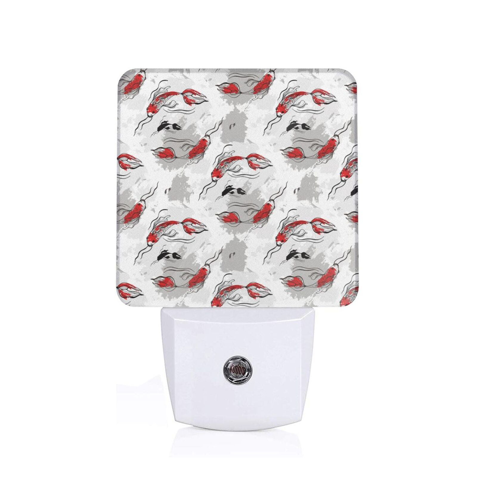 Honeii Koi Fish Print LED Night Light with Light Sensor, Night Lights ...