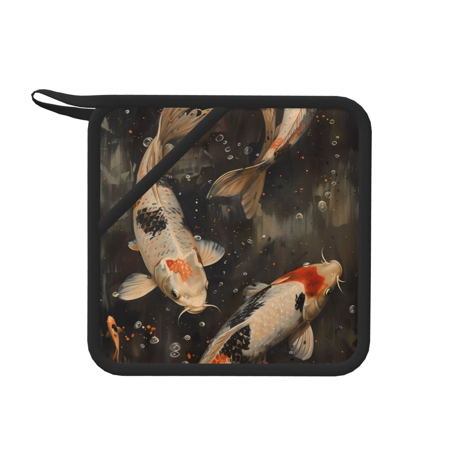 Honeii Koi Fish Tranquility for Silicone Trivets for Hot Pots and Pans ...
