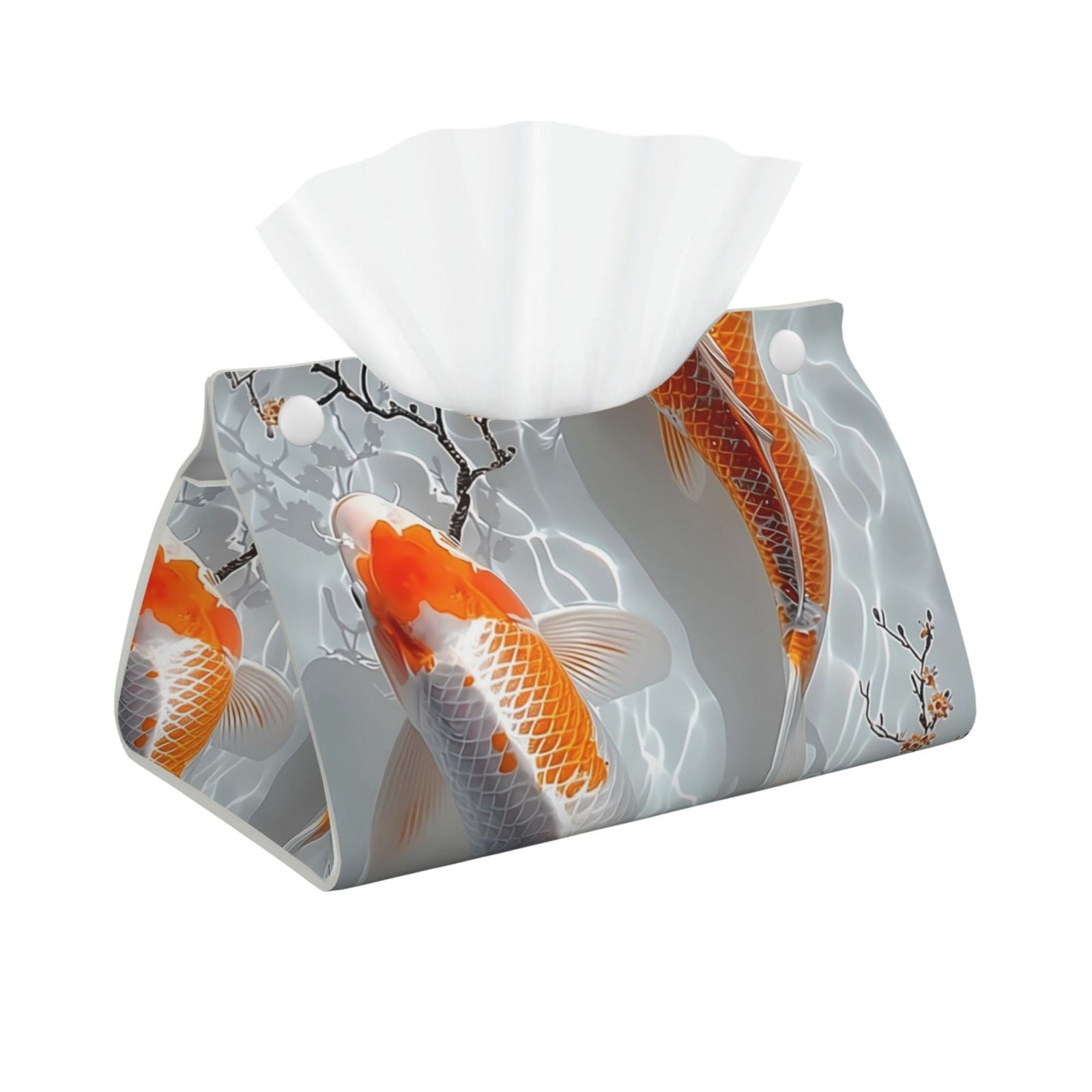 Honeii Koi Fish Water for Tissue Box Cover/Holder - Covers Rectangular ...