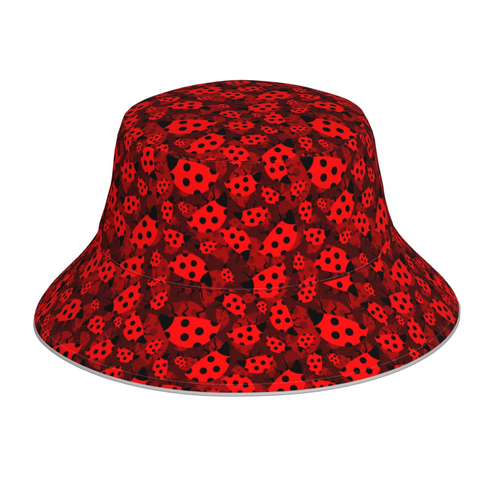 Honeii Ladybugs 1 for Unisex Bucket Hat Waterproof Rain Hat Reversible ...
