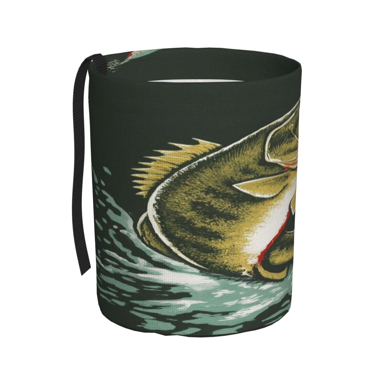 Honeii Largemouth Bass jumps out of water Print Waterproof Car Trash ...