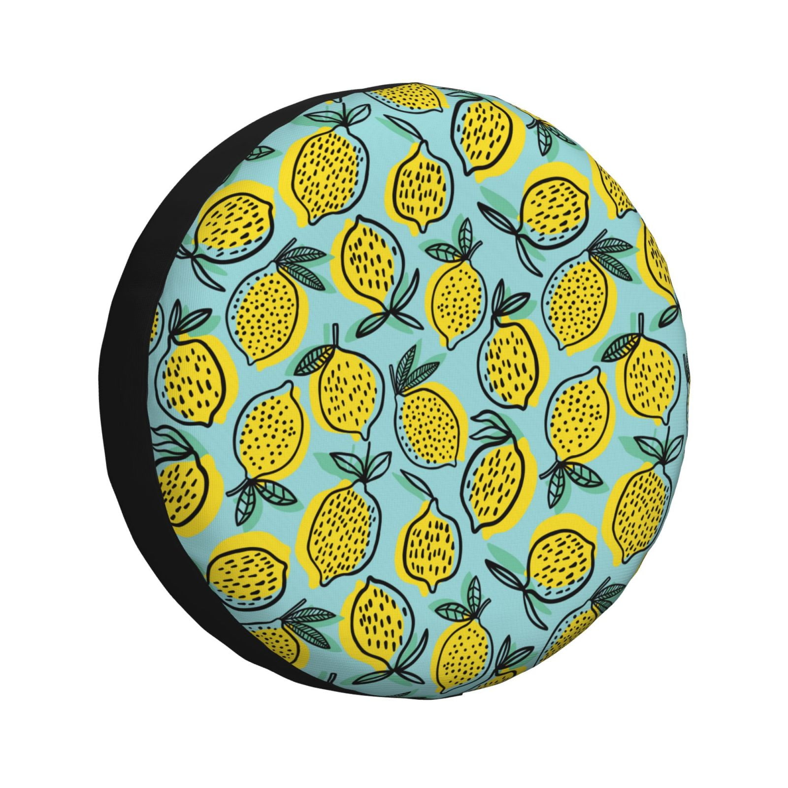 Honeii Lemon Print Tire Covers, Waterproof Anti-UV Sun Snow Rain Tire ...