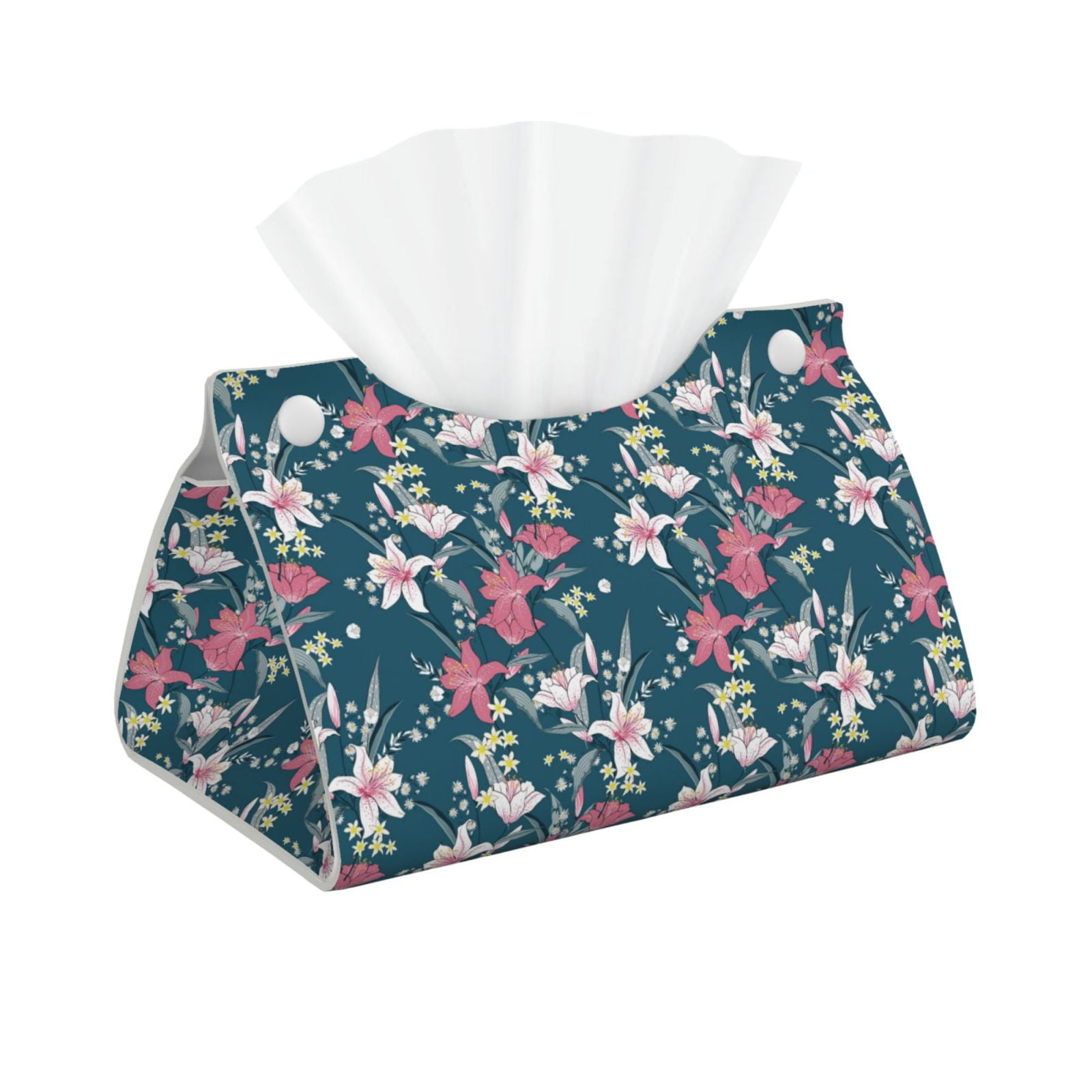 Honeii Lilies Flowers for Tissue Box Cover/Holder - Covers Rectangular ...