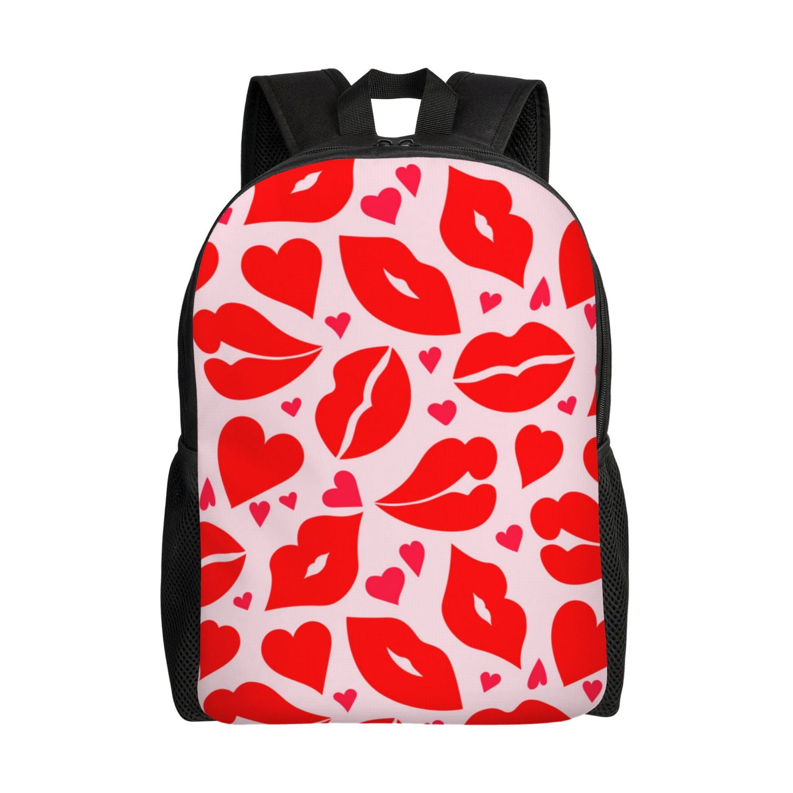 Honeii Lips Kiss Print Laptop Backpack for Work, College, Travel, Daily ...